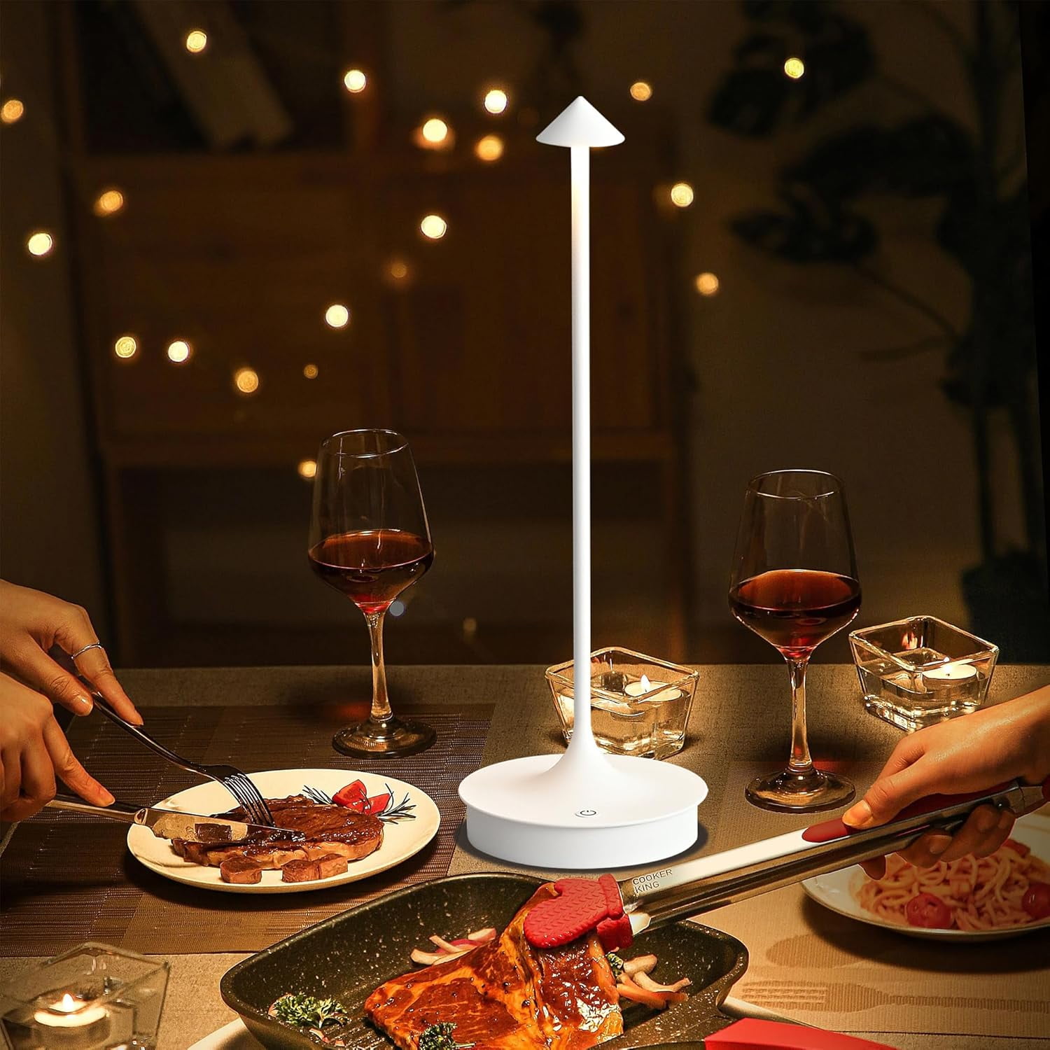 RTHG-Cordless Table Lamps Rechargeable, LED Desk Lamp 4000mAh Battery ...