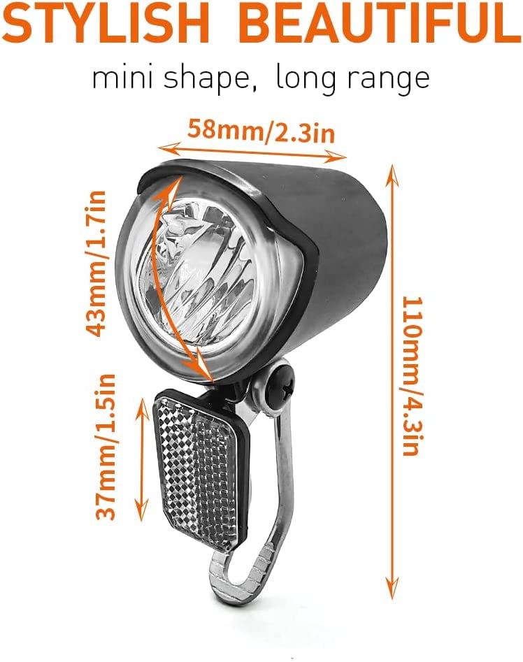 RTHG-Ebike Light LED Electric Bike Headlight 24V 36V 48V 60V for ...