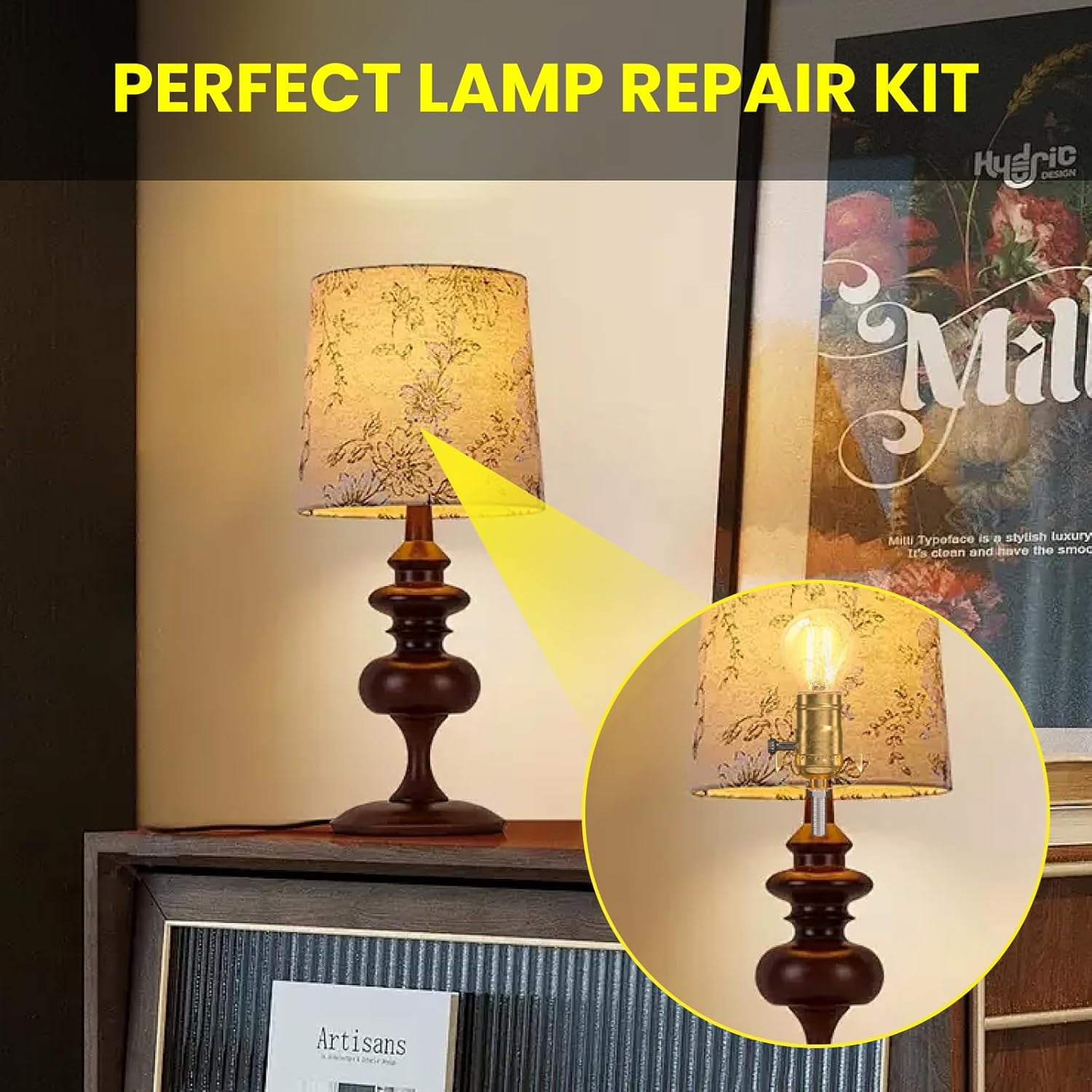 RTHG-Lamp Repair Kit for Table Lamps,Floor Lamp Rewire Kit with 2 Way ...