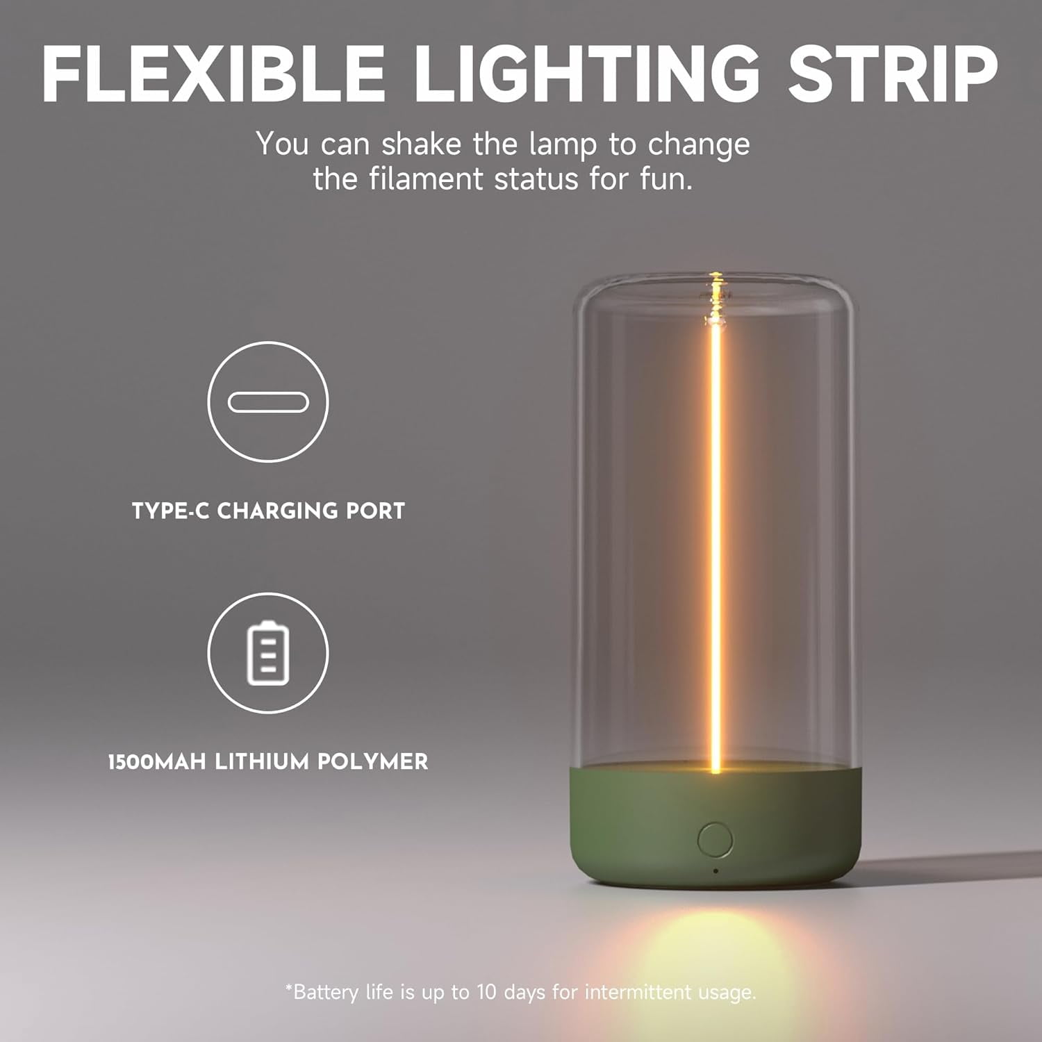 RTHG-Mini Minimalist Table Lamp Cordless LED Desk Lamp Rechargeable ...