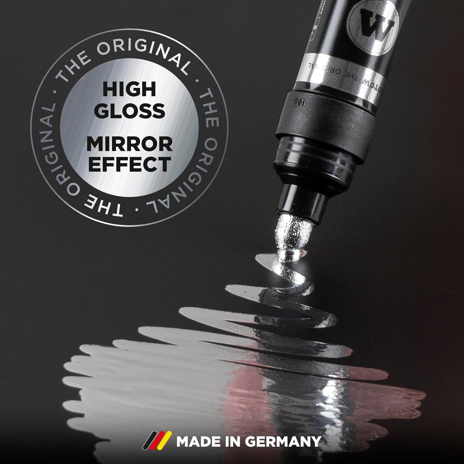 RTHG-Molotow Liquid Chrome Marker Calligraphy Set (Bullet Tip 1.0 mm ...