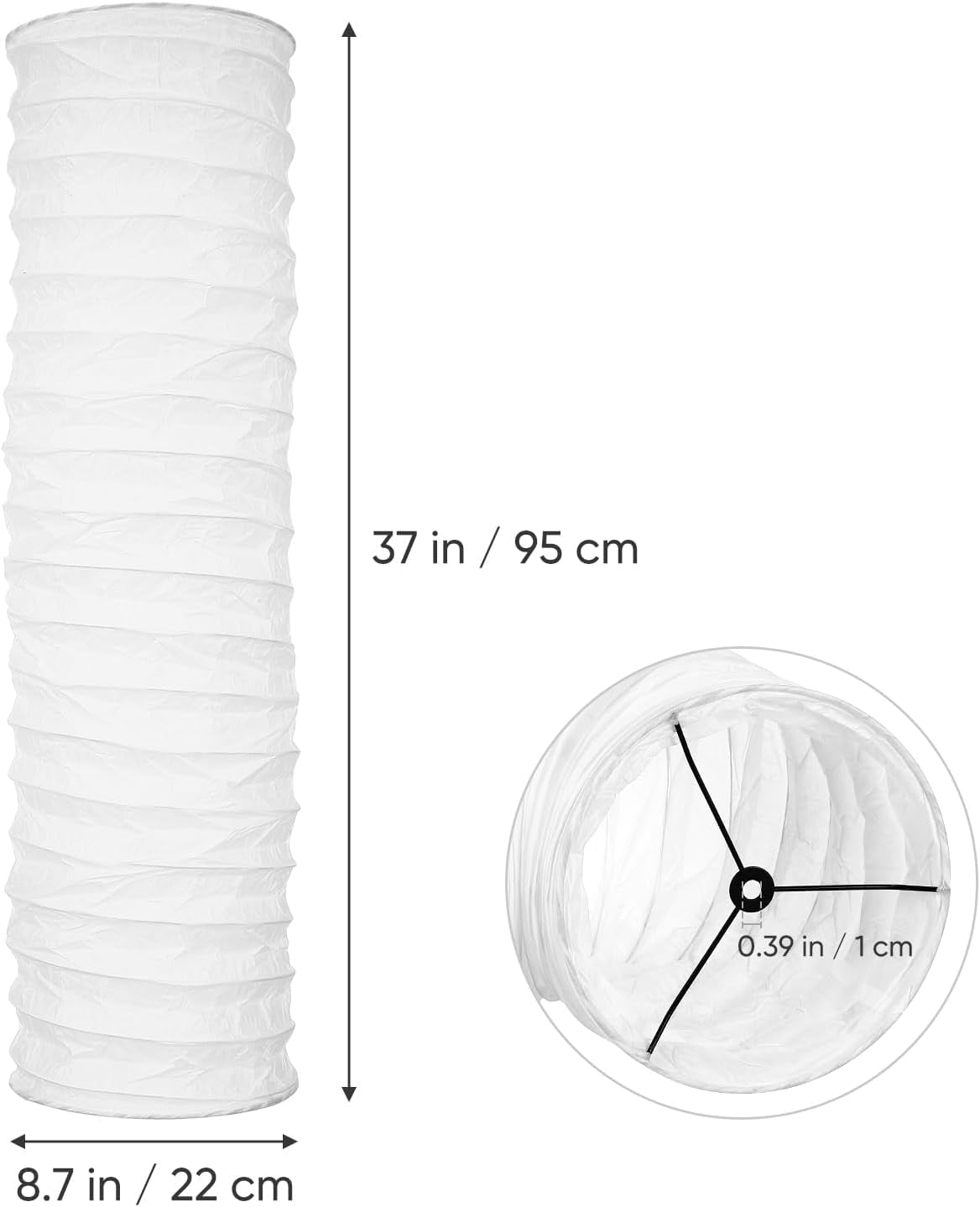 RTHG-Paper Floor Lamp Shade Foldable Paper Floor Lamp Cover Standing ...