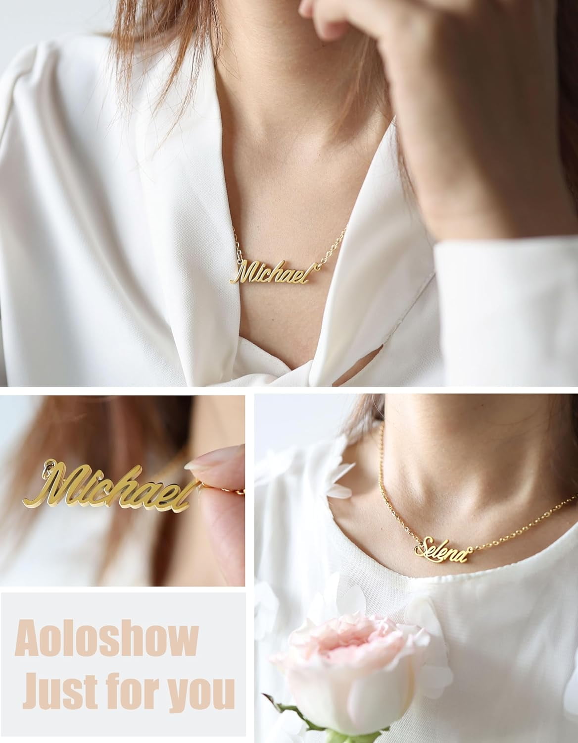 RTHG-Personalized Name Necklace Custom Any Name Necklaces Jewelry for ...