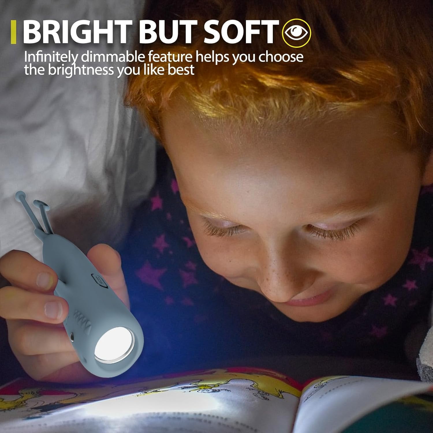 RTHG-Rechargeable Flashlights for Boys Kids Flashlight Cool Shark ...