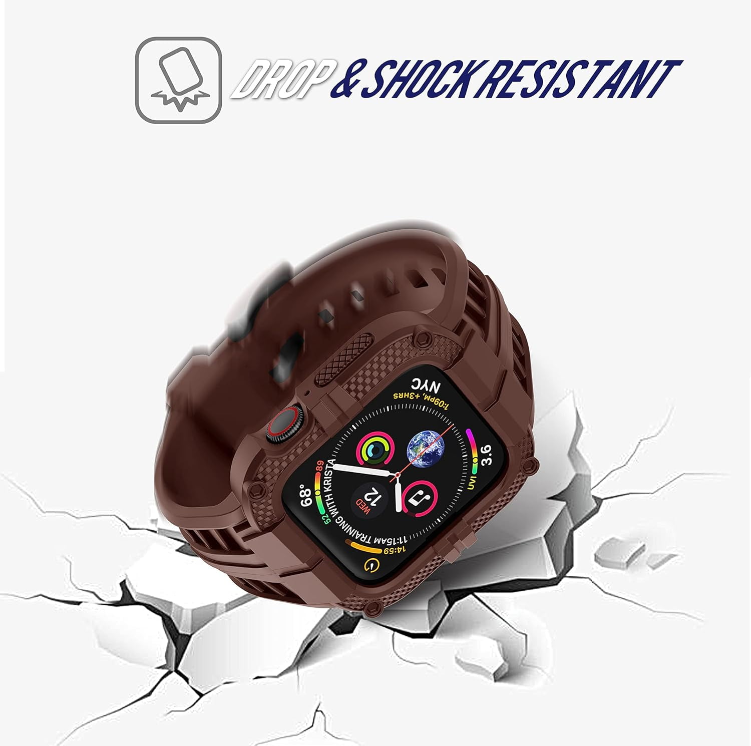 RTHG-Rugged Watch band Compatible with Apple Watch Series 9 Band for ...