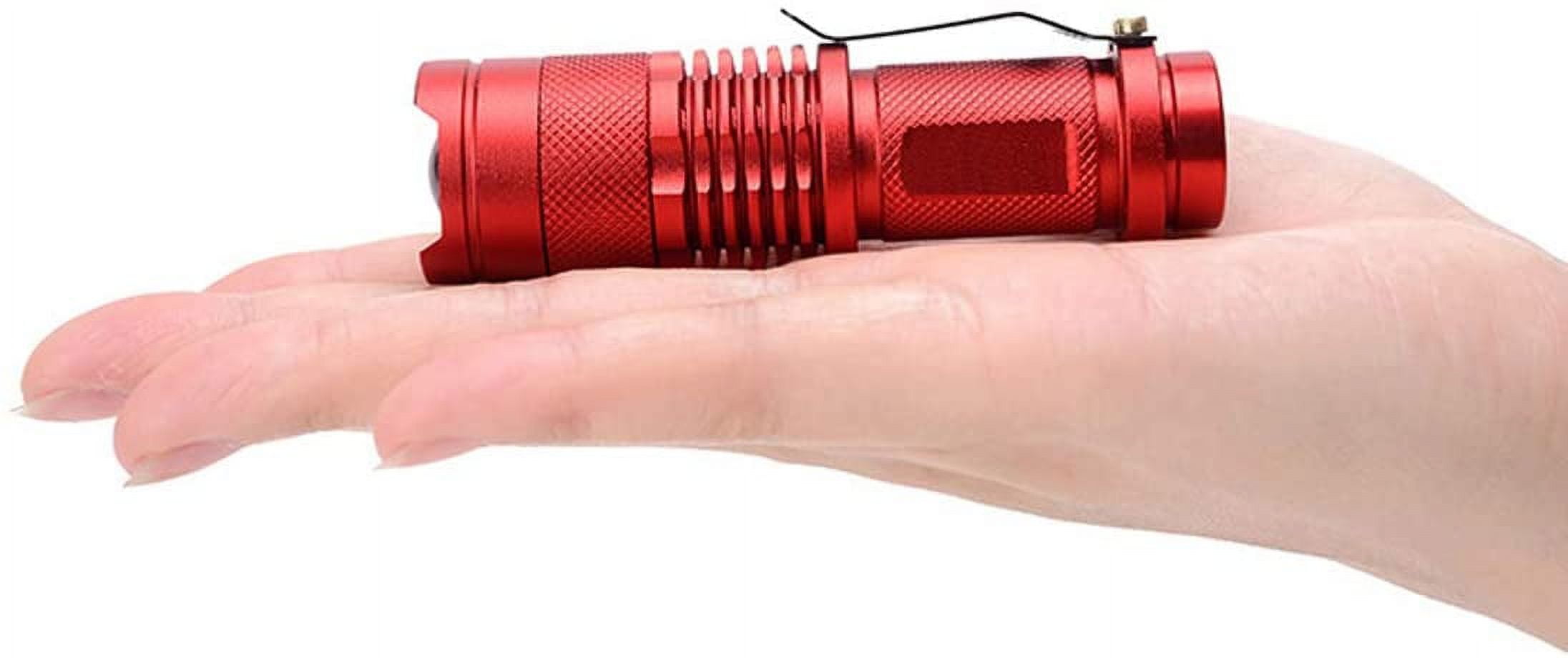 RTHG-Scalable Red LED 3 Mode Long Range Red Beam Red Light Flashlight ...