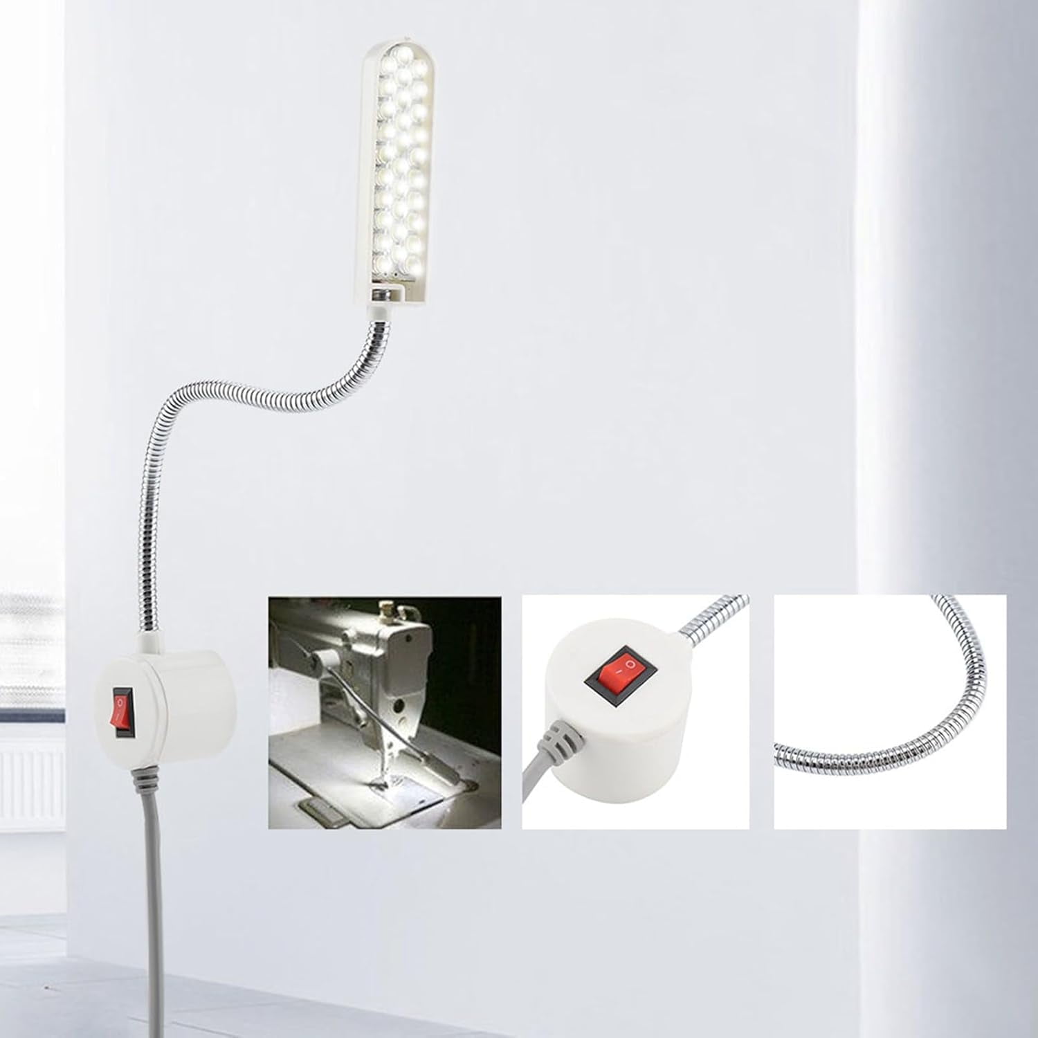 RTHG-Sewing Machine Light, 2W White ABS 30LEDs Sewing Machine Lamp ...