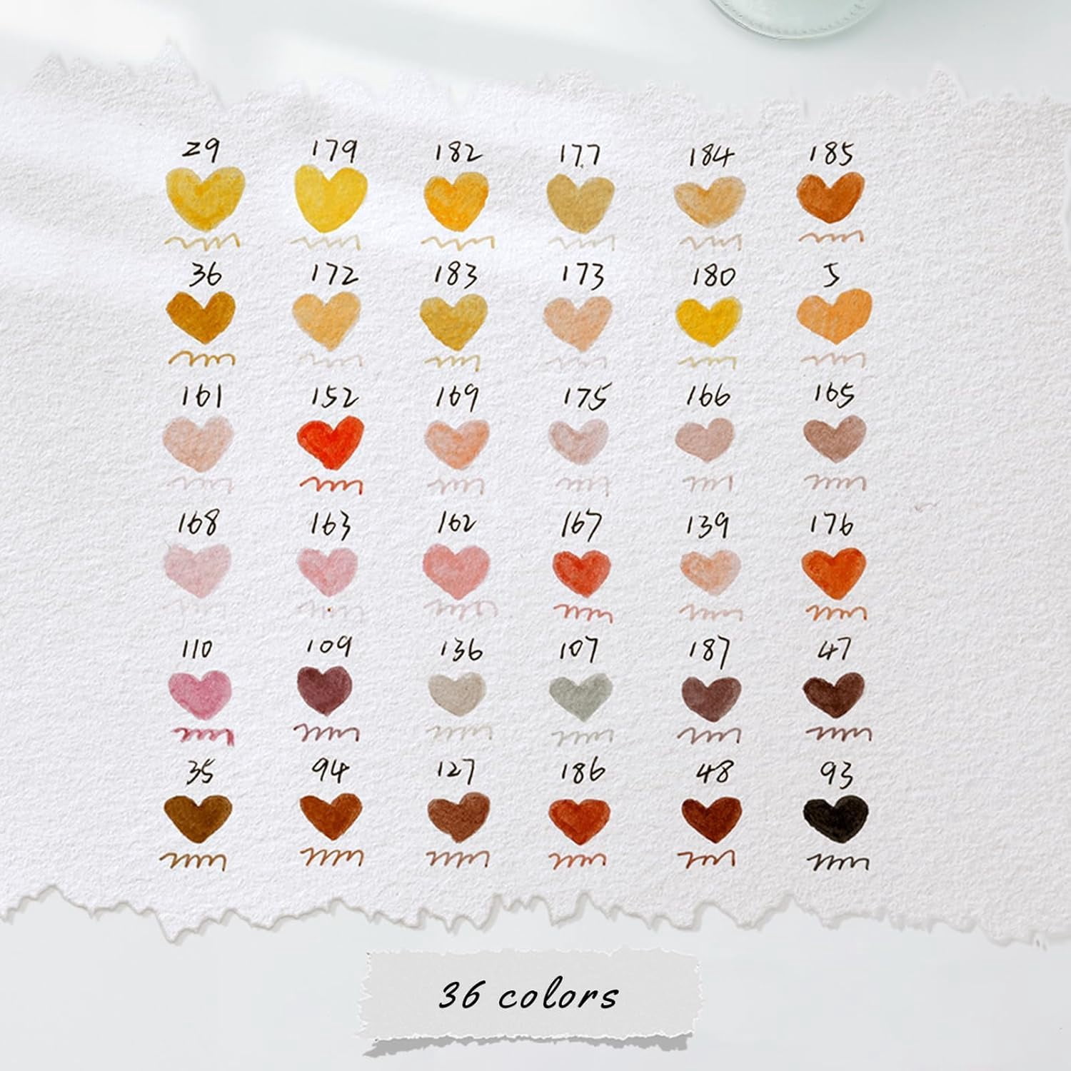 RTHG-Skin Tone Markers 36 Colors: Dual Tip Brush and Fineliner Markers ...