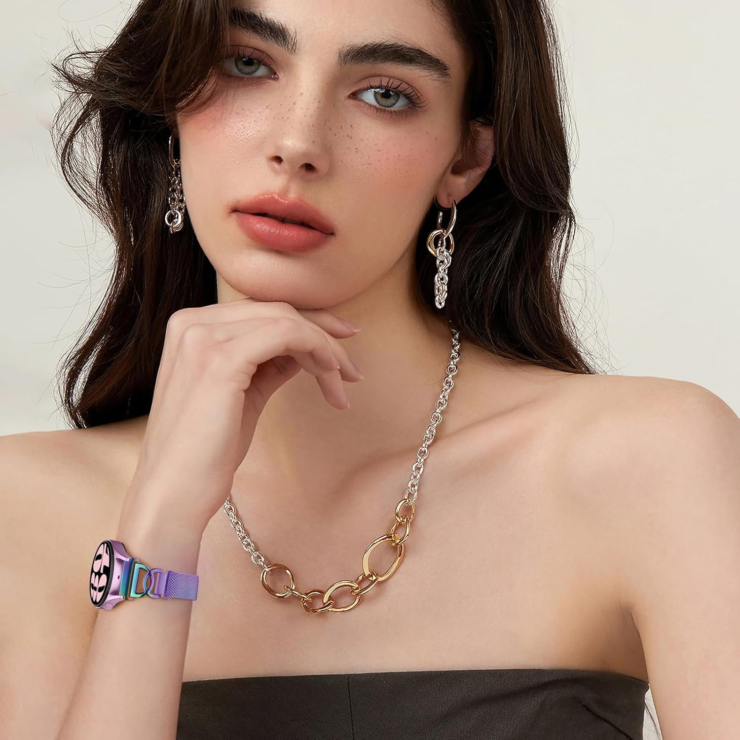 RTHG-Slim Metal Strap Compatible with Galaxy Watch 7 Band, Galaxy Watch ...