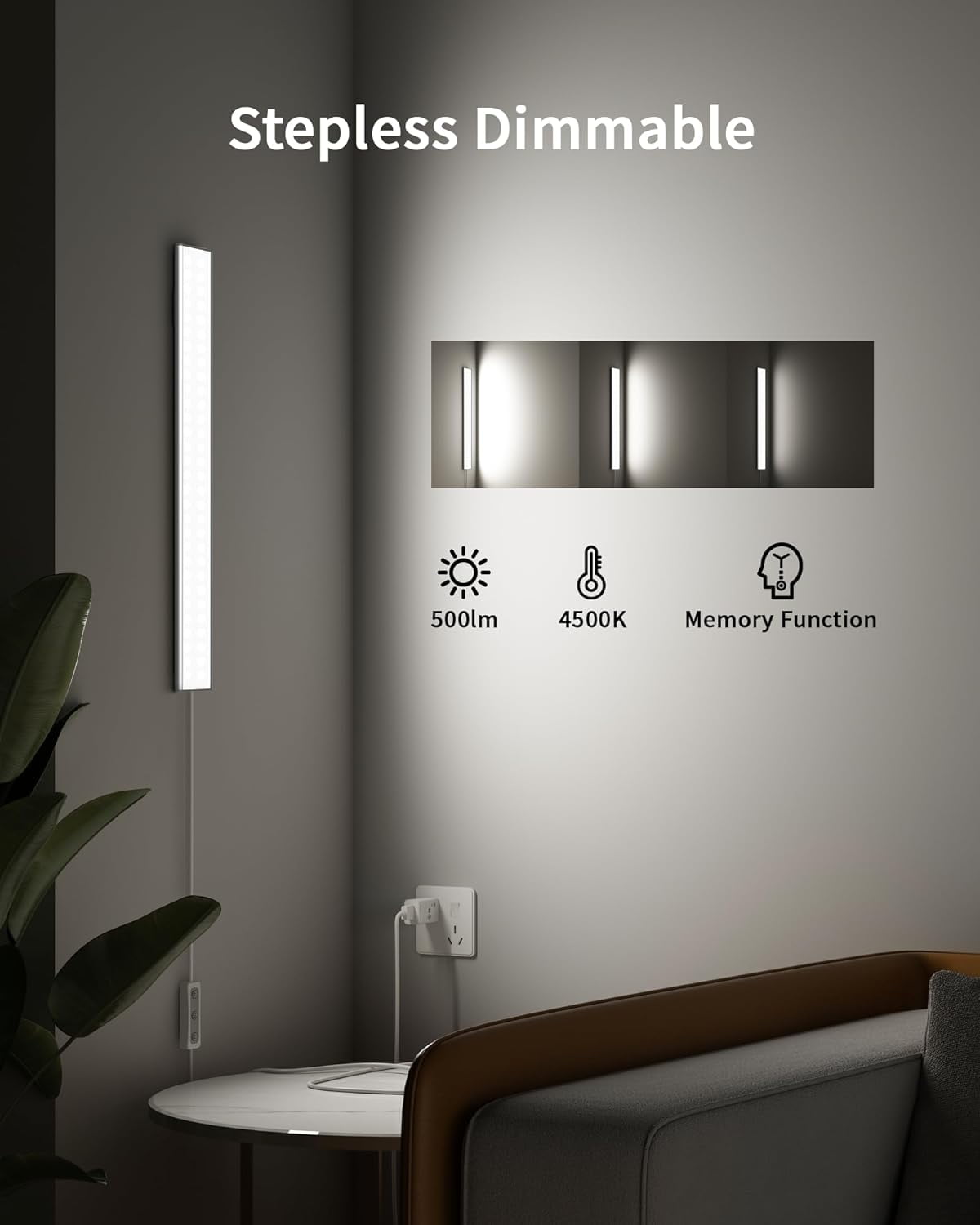 RTHG-Under Cabinet Lighting, Upgrade 16inch LED Closet Light with ...