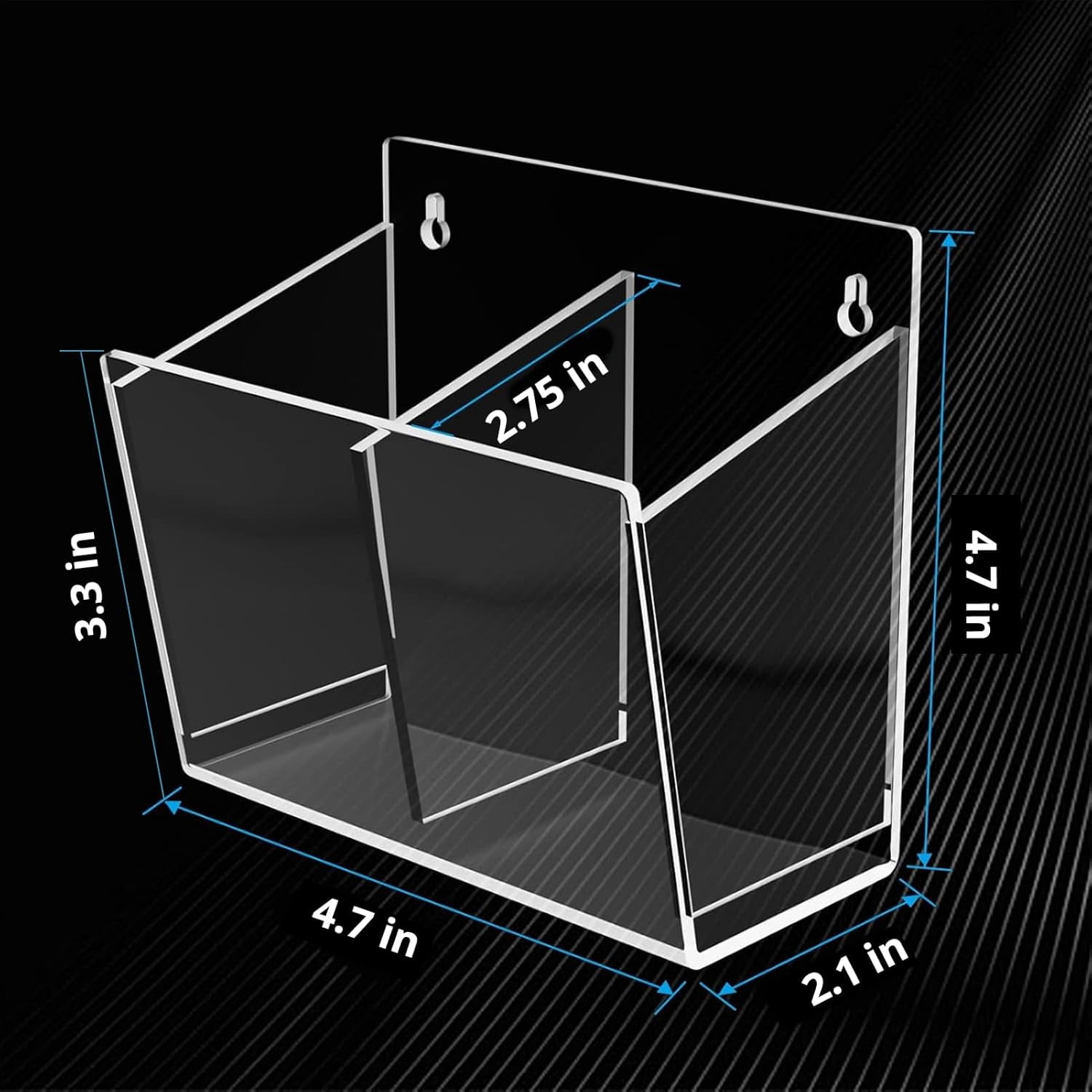 RTHG-Wall Mount Marker Holder, Acrylic Dry Erase Marker Wall Holder, 2 ...