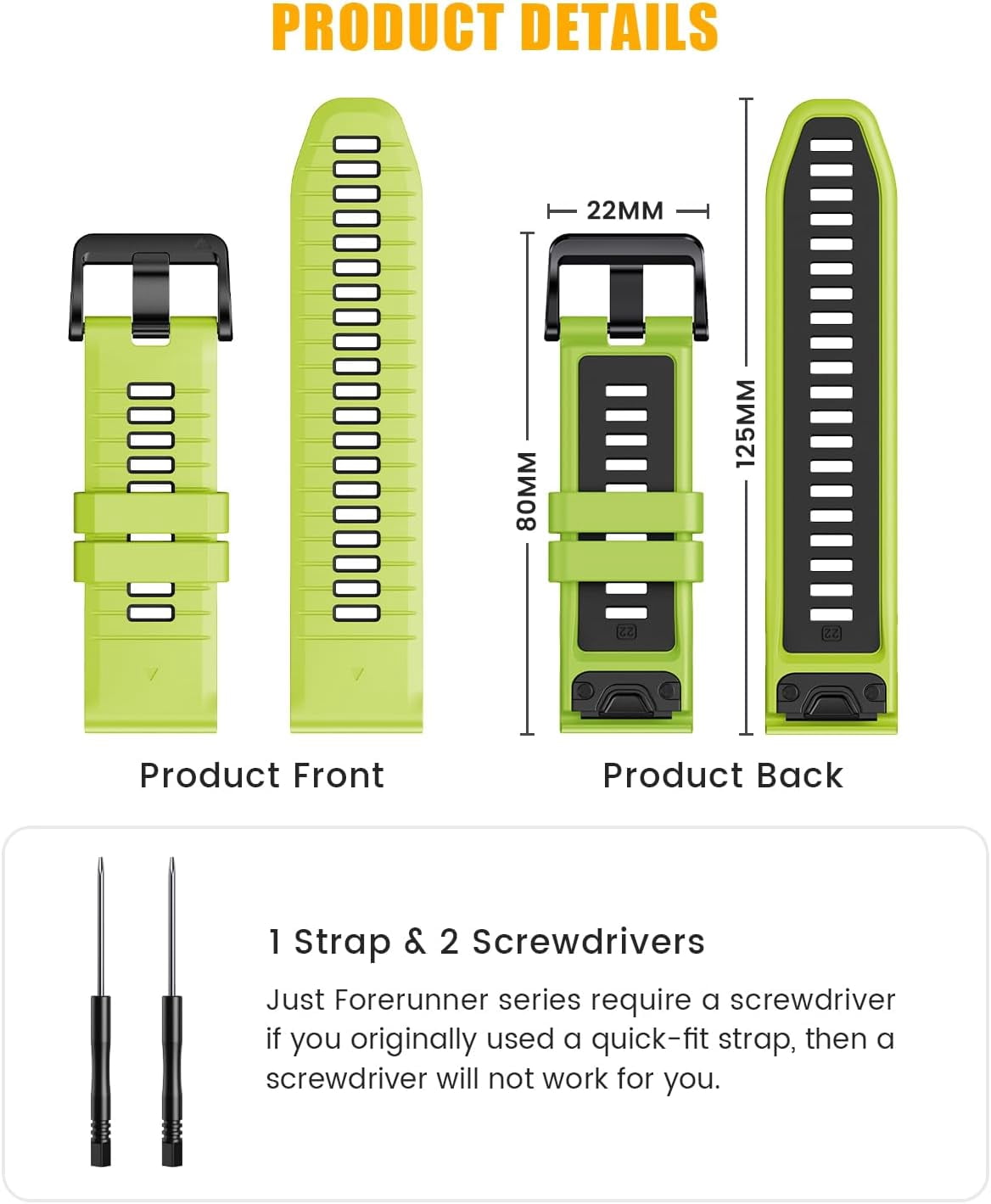 RTHG-for Fenix 7 Pro Band 22mm Width Fenix 6 Strap for Fenix 5/Fenix 7 ...
