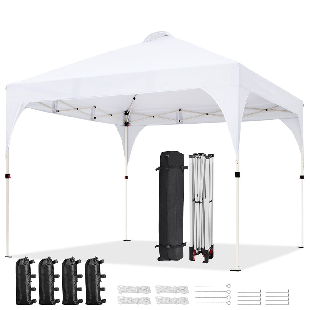 RTHlzzy 6.6X6.6/8×8/10×10/12X12FT Pop Up Canopy Tent with Vent, Easy ...