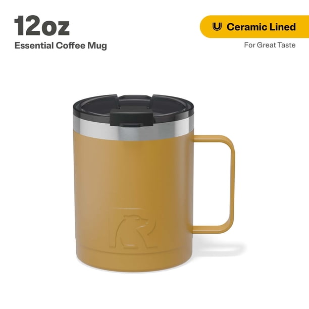 RTIC 12 oz Ceramic Lined Insulated Essential Coffee Mug, Splash ...