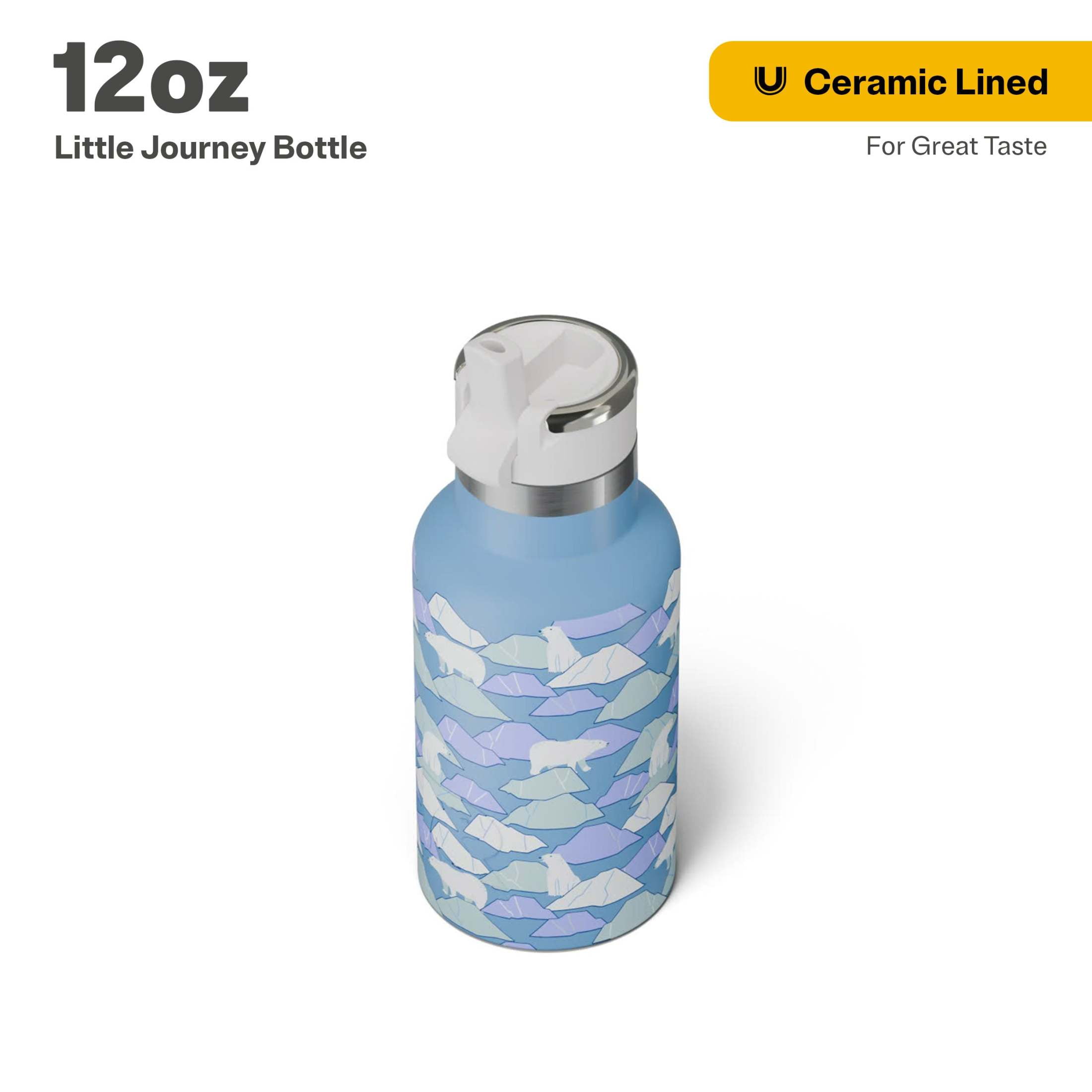RTIC 12 oz Ceramic Lined Insulated Journey Water Bottle, Leak-Proof Lid ...