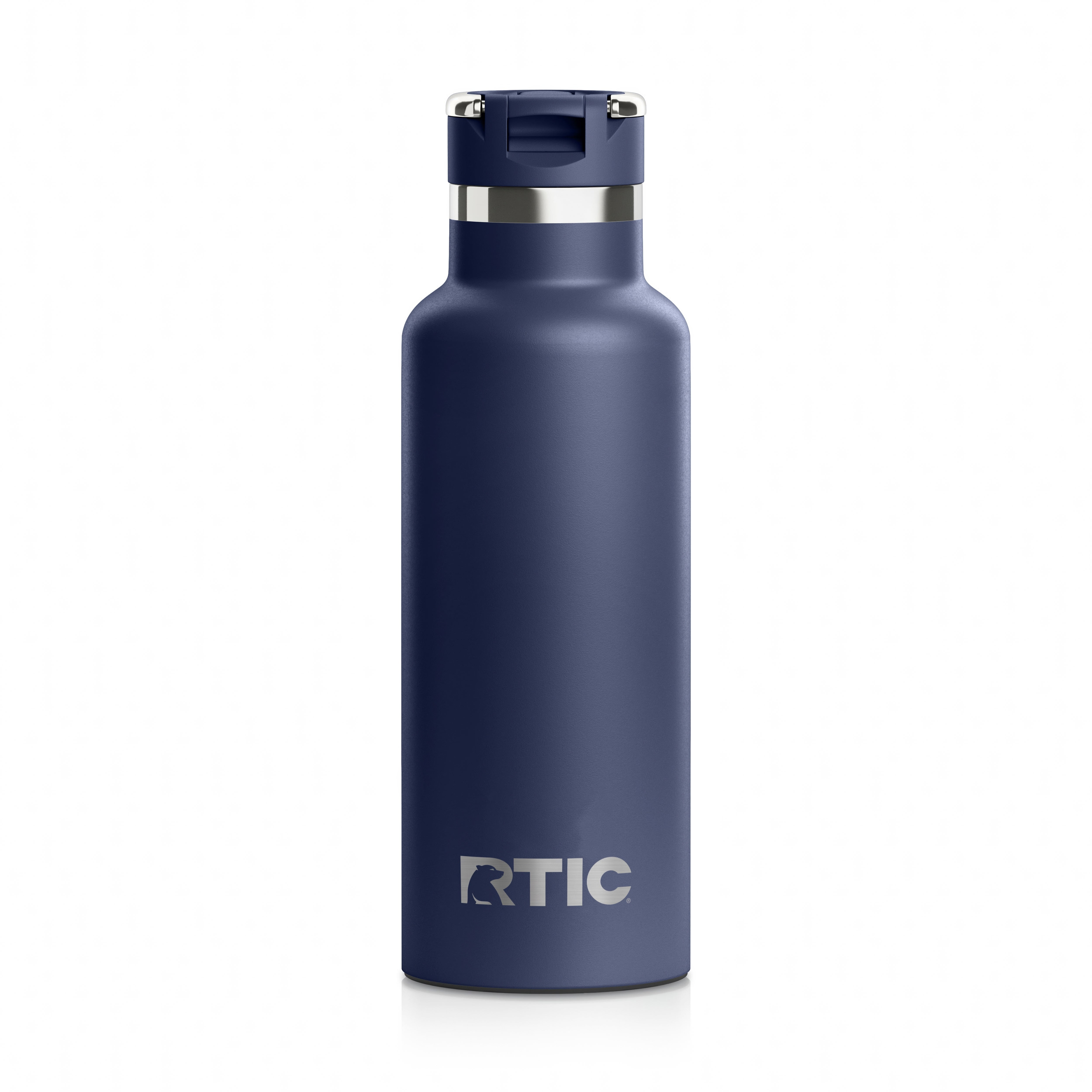 RTIC 16 oz Ceramic Lined Insulated Journey Bottle, Leak-Proof Lid, Navy ...
