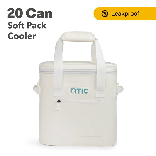 RTIC 20 Can Soft Pack Cooler, Leakproof Ice Chest Cooler with ...