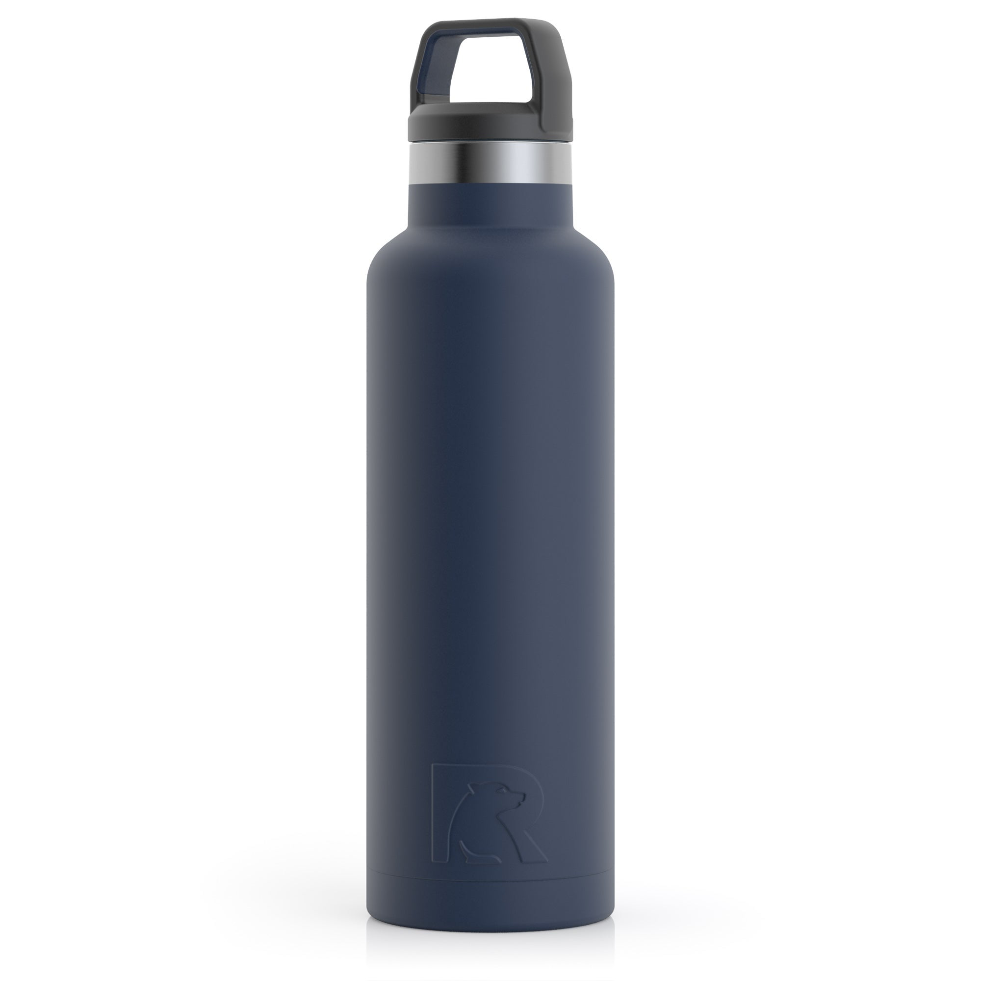 RTIC 20 OZ Stainless Steel Insulated Water Bottle, Leak-Proof Lid, Navy ...