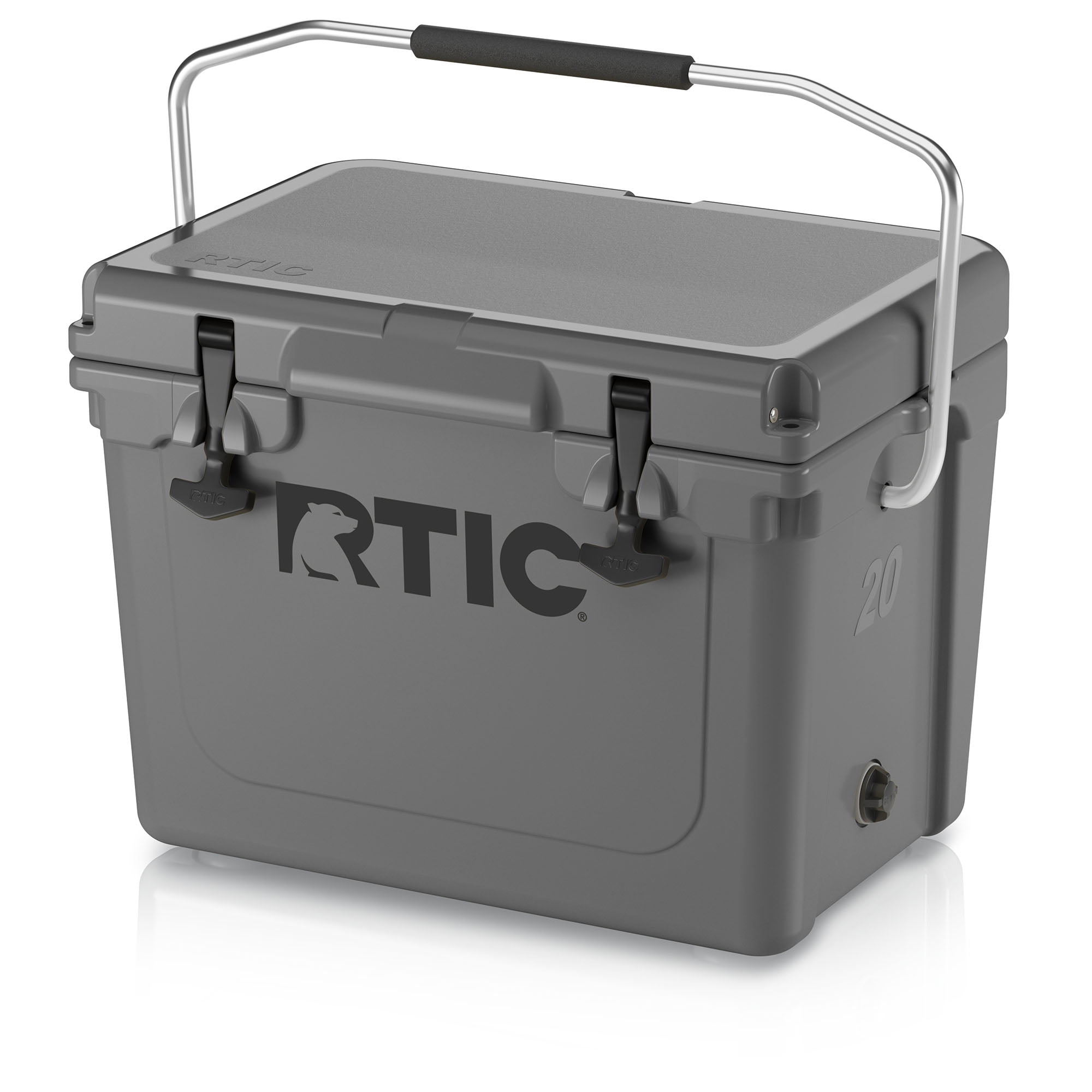 RTIC 20 QT Ultra-Tough Rotomolded Hard-Sided Ice Chest Cooler, Dark ...