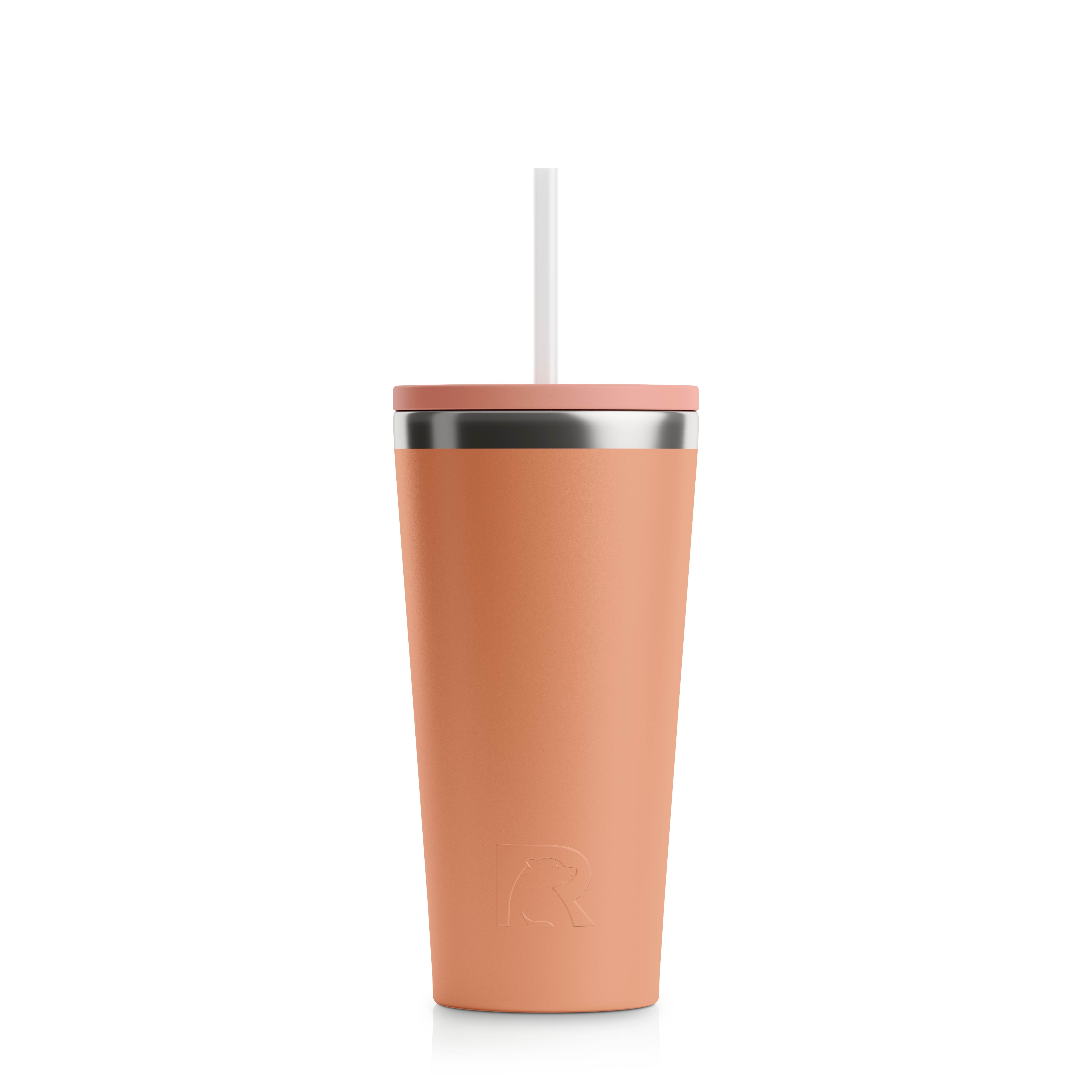 RTIC 20 oz Ceramic Lined Everyday Tumbler, Spill-Resistant Straw Lid ...