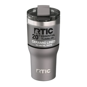 RTIC 40 oz Ceramic Lined Insulated Tumbler, Spill-Resistant Lid ...