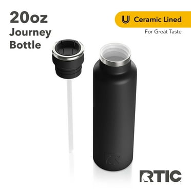 RTIC 16 oz Ceramic Lined Insulated Journey Bottle, Leak-Proof Lid ...