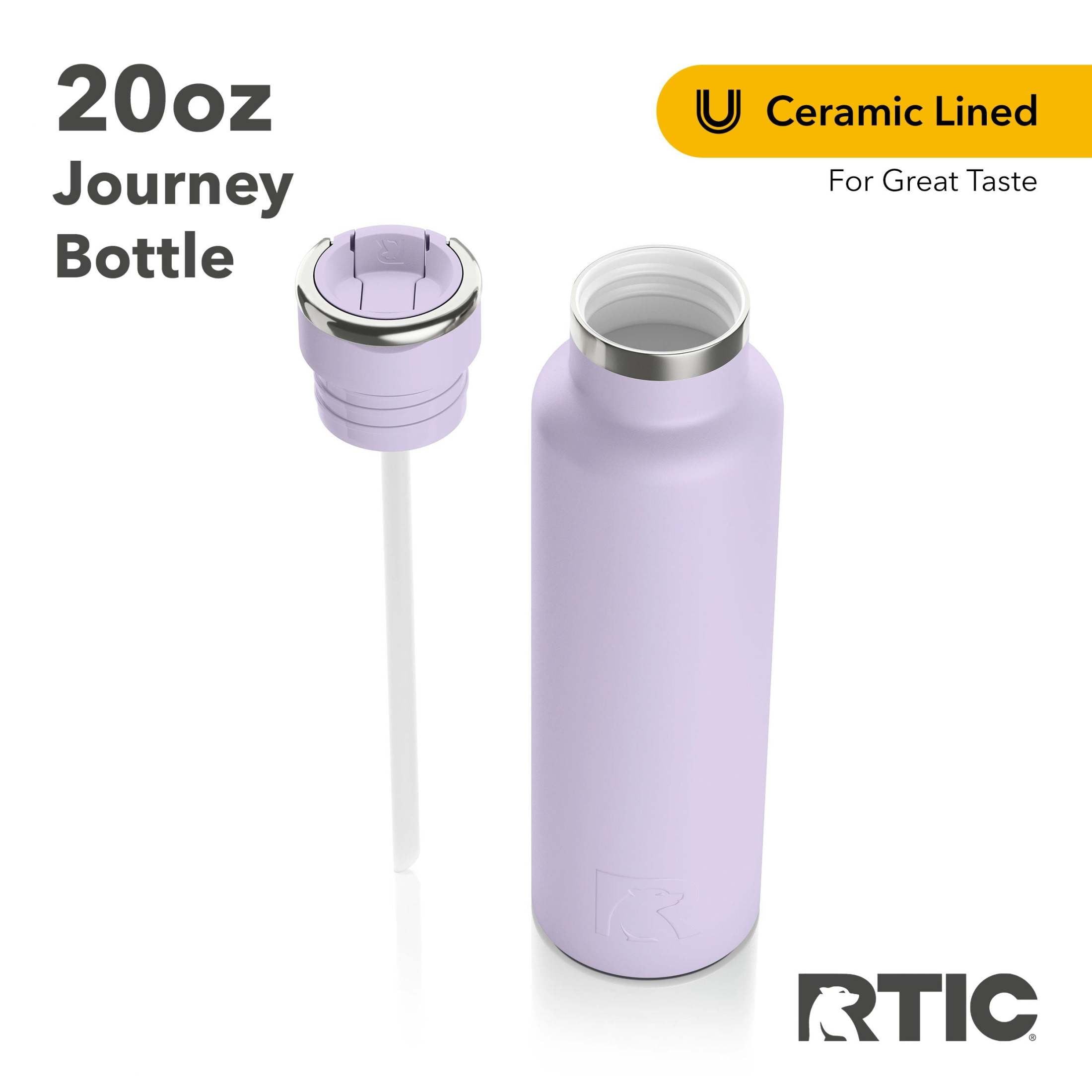 RTIC Ceramic Lined Insulated Leak-Proof Lid, Dusty Lilac, 20 oz ...