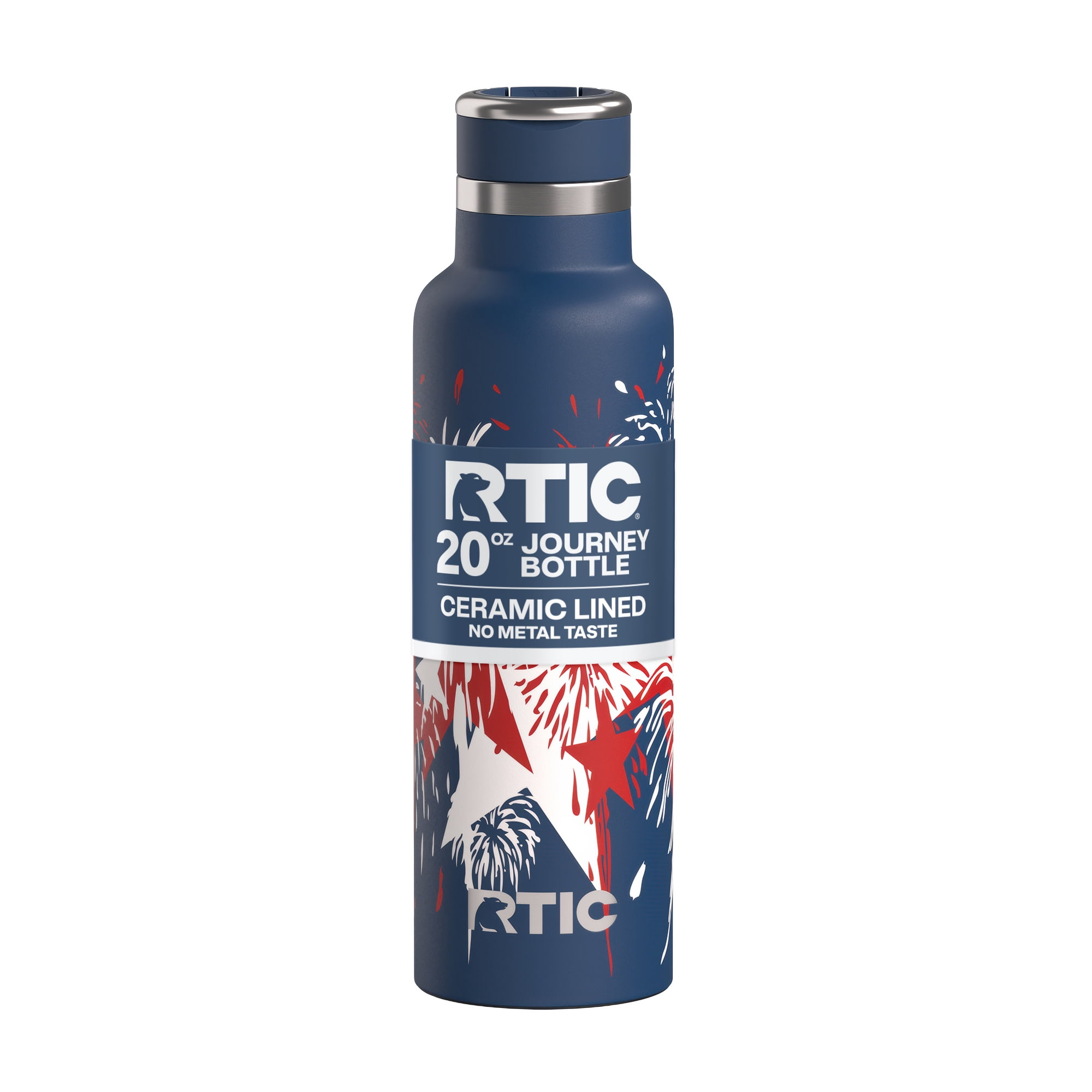 RTIC 20 oz Ceramic Lined Insulated Journey Water Bottle, Leak-Proof Lid ...