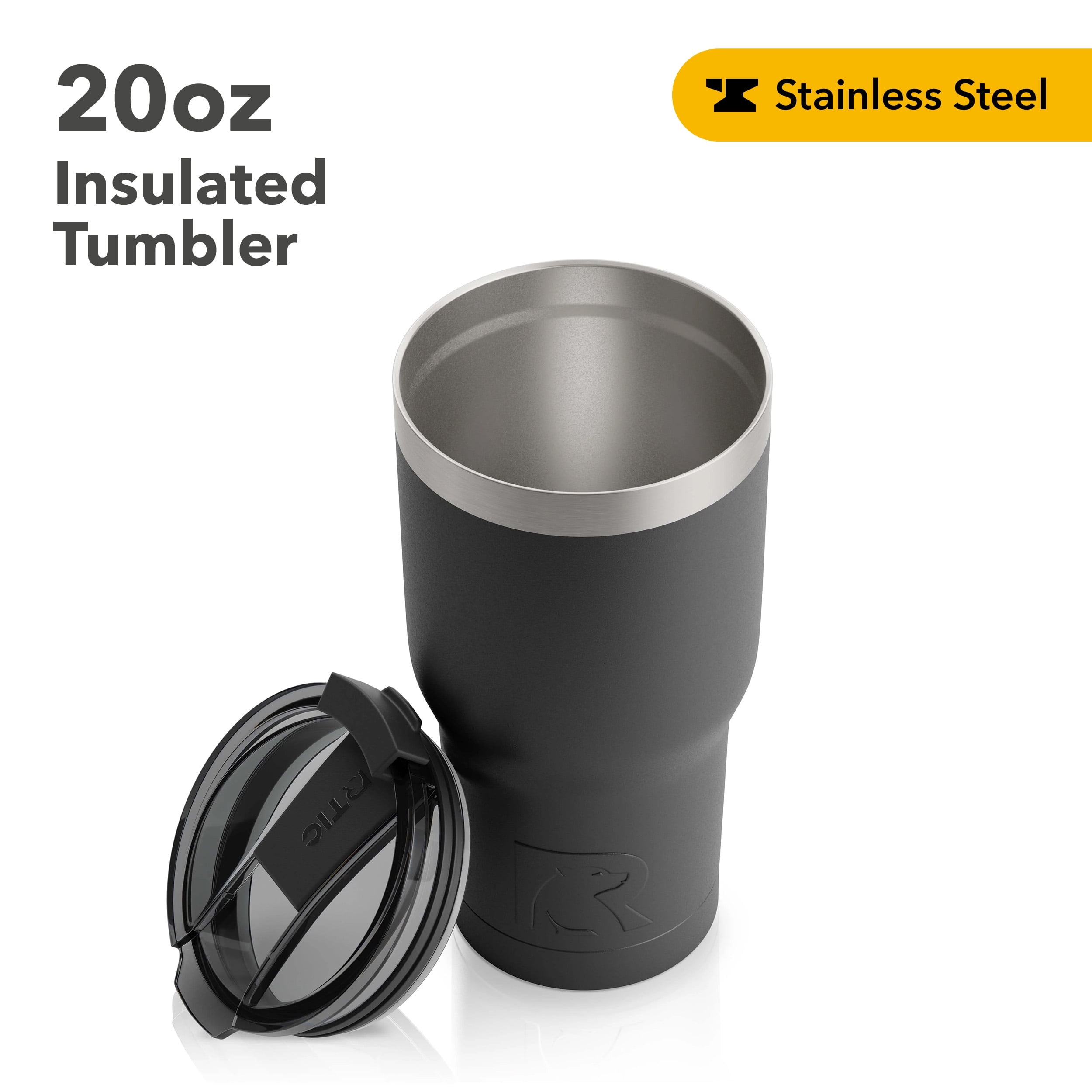 RTIC 20oz Everyday Coffee Water Cup - Vacuum Insulated Stainless Steel ...