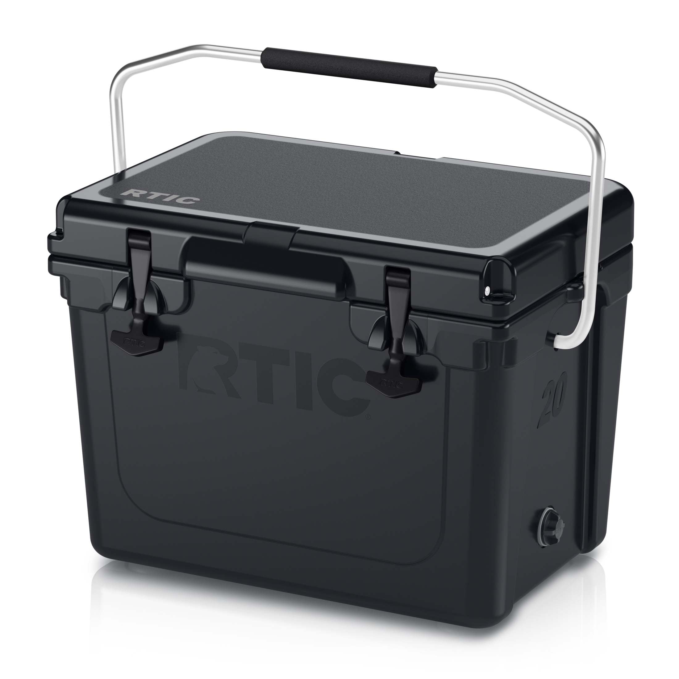 RTIC 20 QT Ultra-Tough Rotomolded Hard-Sided Ice Chest Cooler, Fits 30 ...