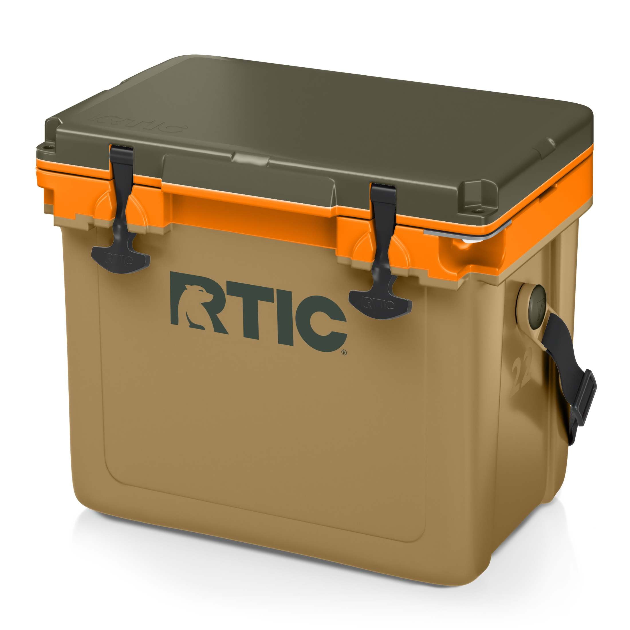 RTIC 22 QT Ultra-Light Hard-Sided Ice Chest Cooler, Fits 8 bottles or ...