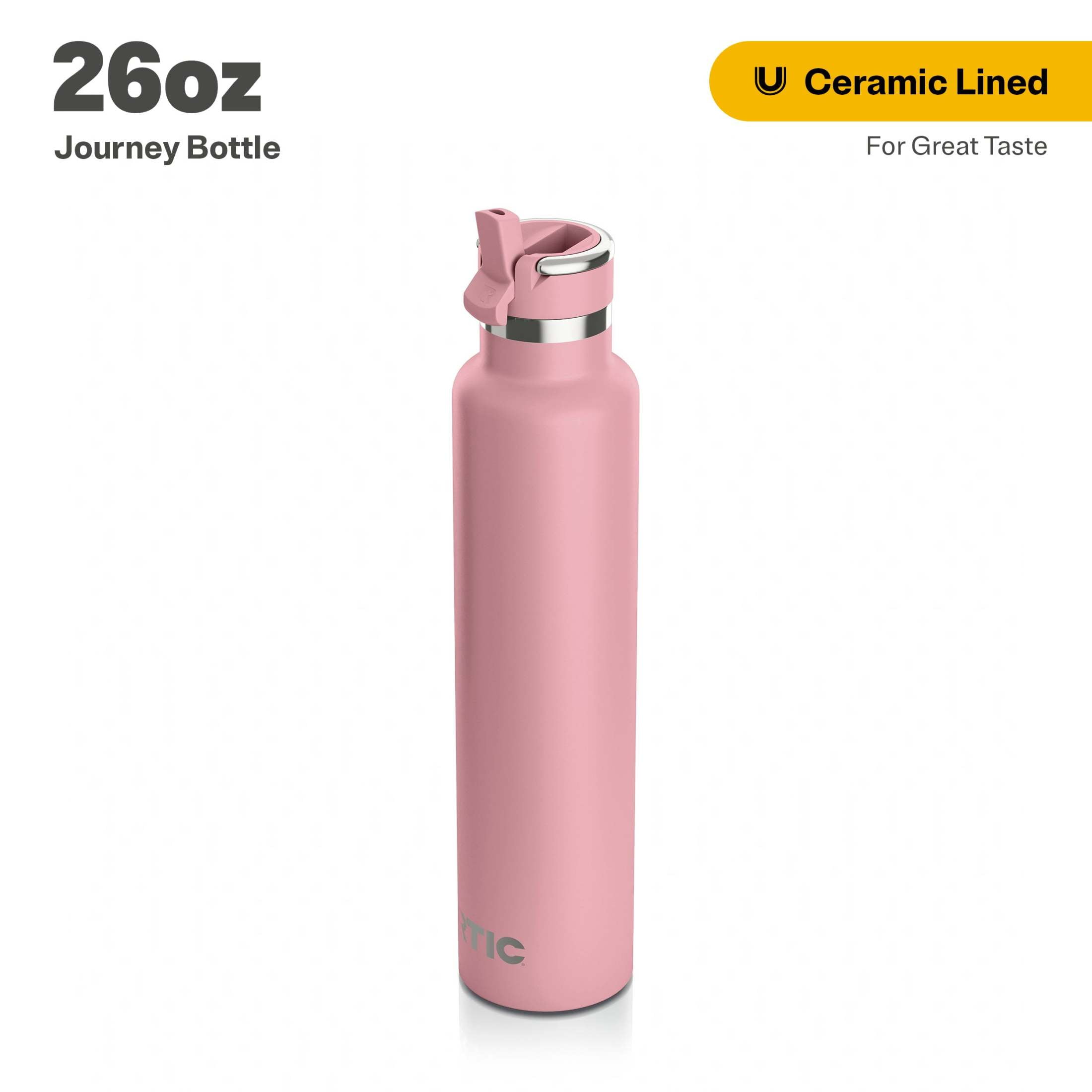 RTIC Journey Bottle, 26 oz Ceramic Lined Insulation, Dusty Rose ...