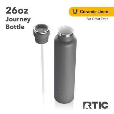 RTIC 16 oz Ceramic Lined Insulated Journey Bottle, Leak-Proof Lid ...