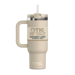 RTIC 40 oz Ceramic Lined Insulated Tumbler, Spill-Resistant Lid ...