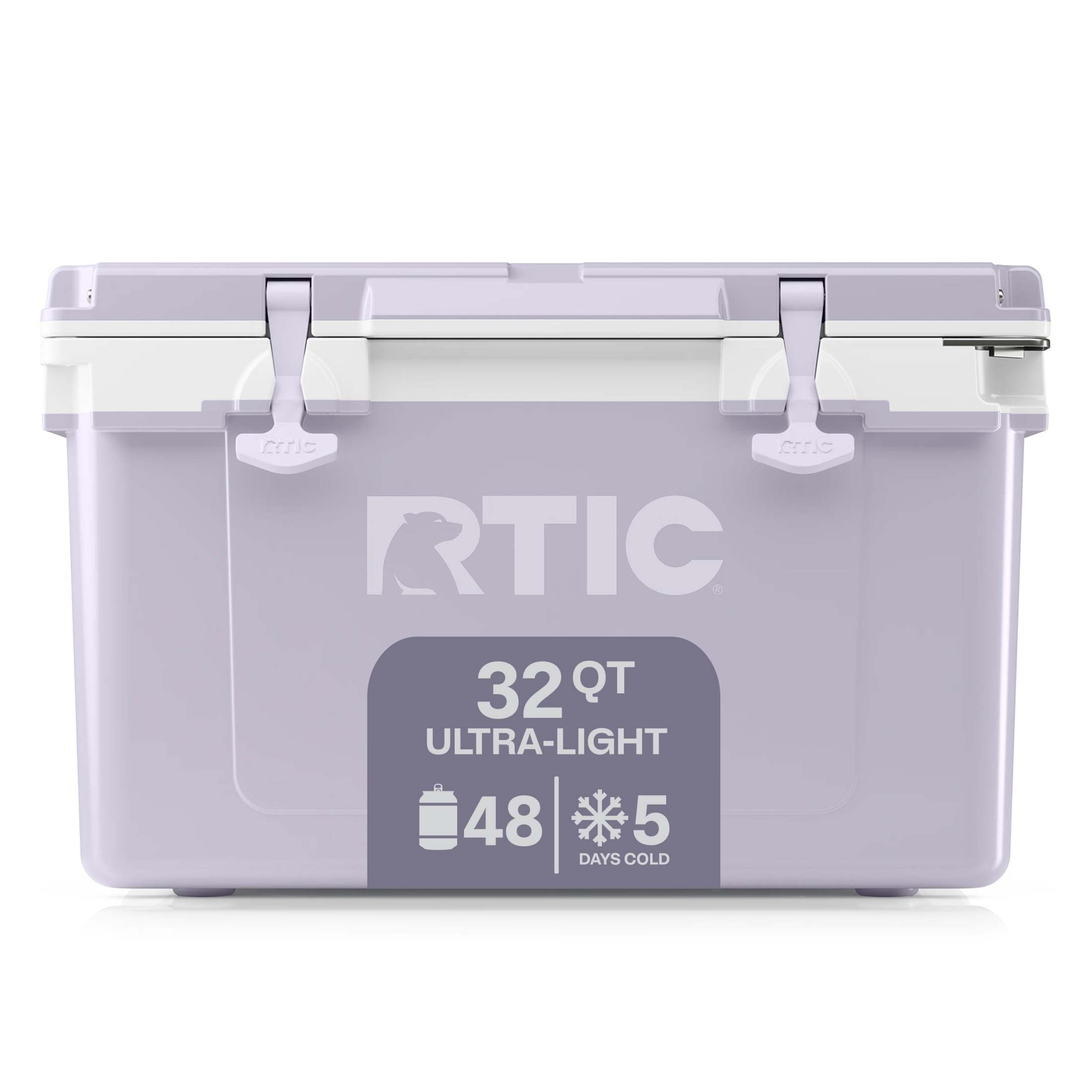 RTIC 32 QT Ultra-Light Hard-Sided Cooler, Dusty Lilac, 48 Can Capacity ...