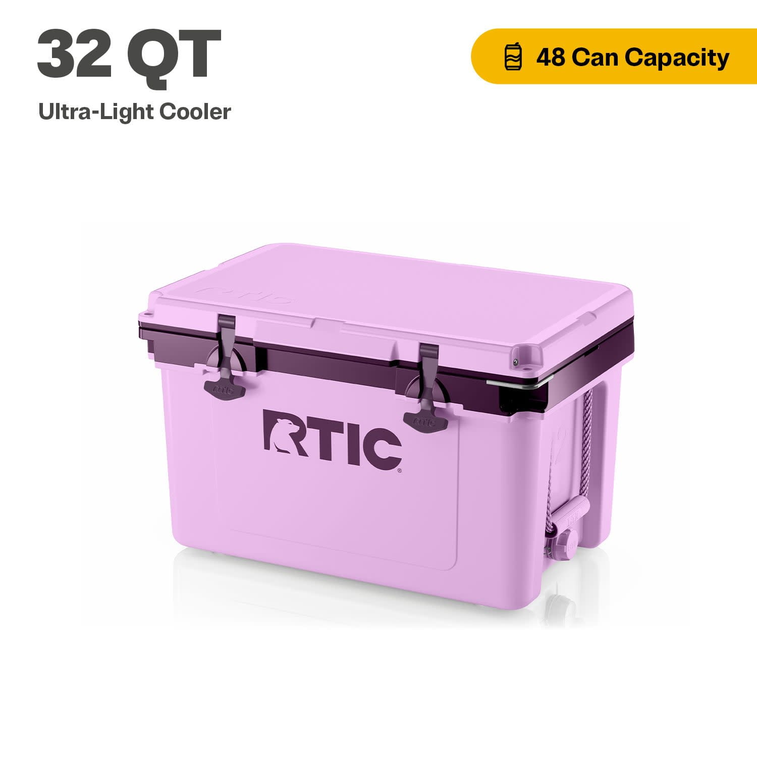 RTIC 32 QT Ultra-Light Hard-Sided Ice Chest Cooler, Fits 48 Cans ...