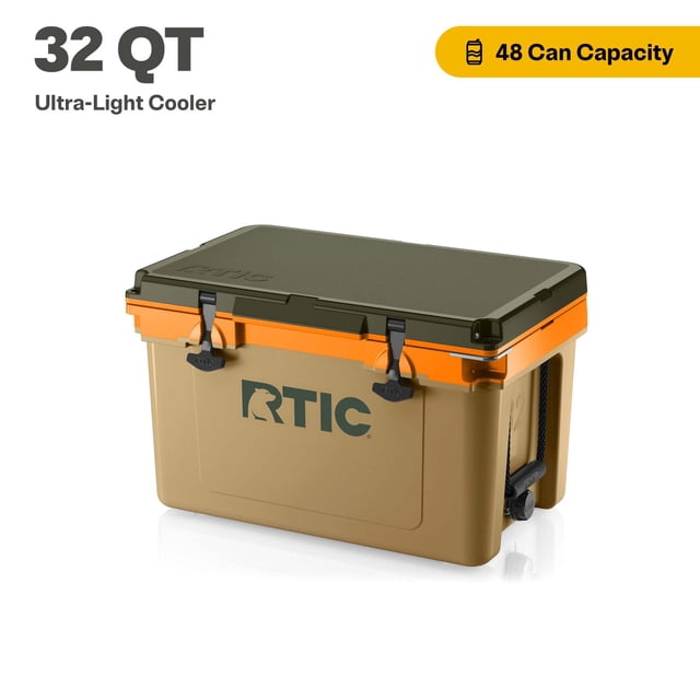 RTIC Large 32 QT Ultra-Light Hard-Sided Cooler, Heavy Duty, Trailblazer ...