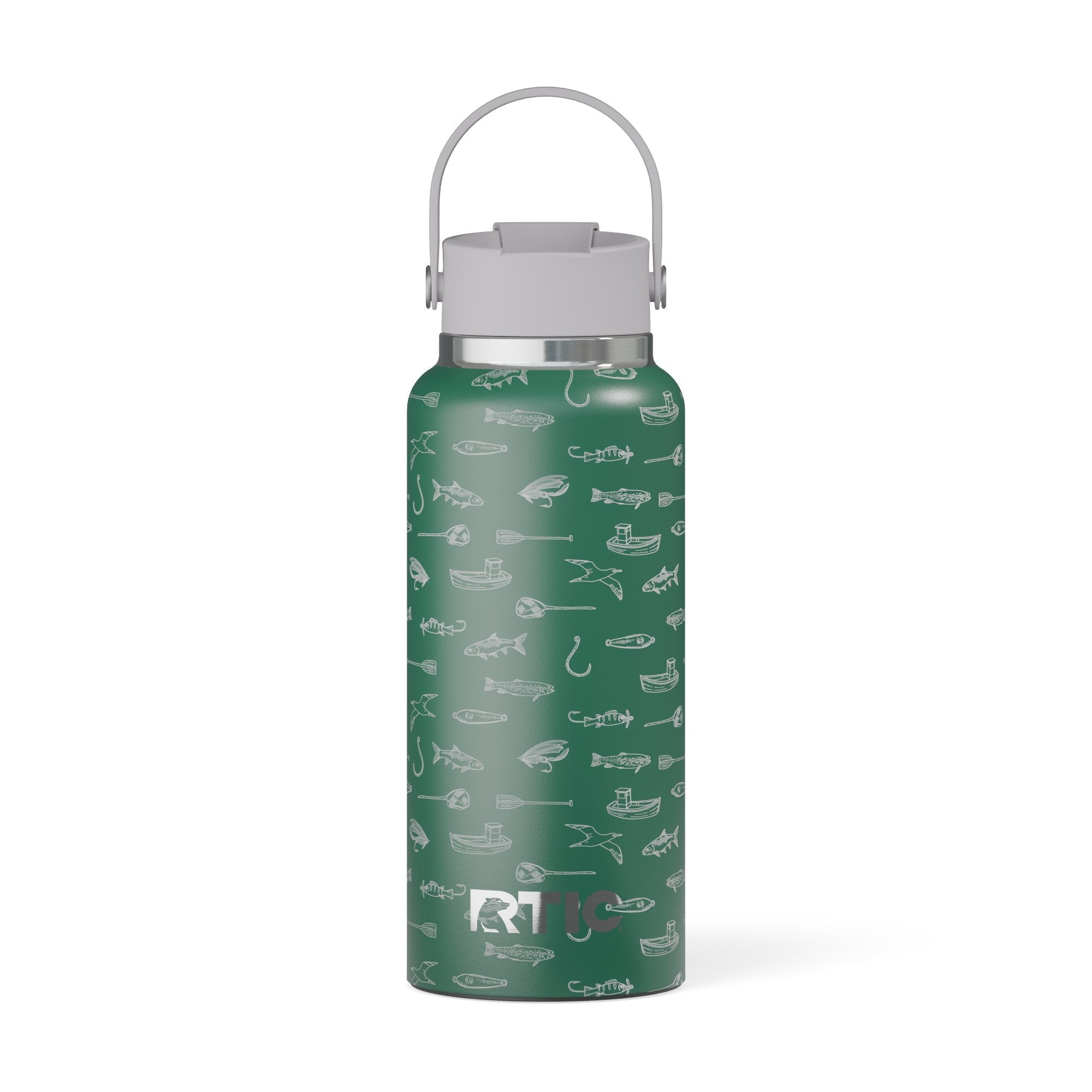 RTIC 32 oz Ceramic Lined Insulated Outback Bottle, Leak Resistant, Gone ...