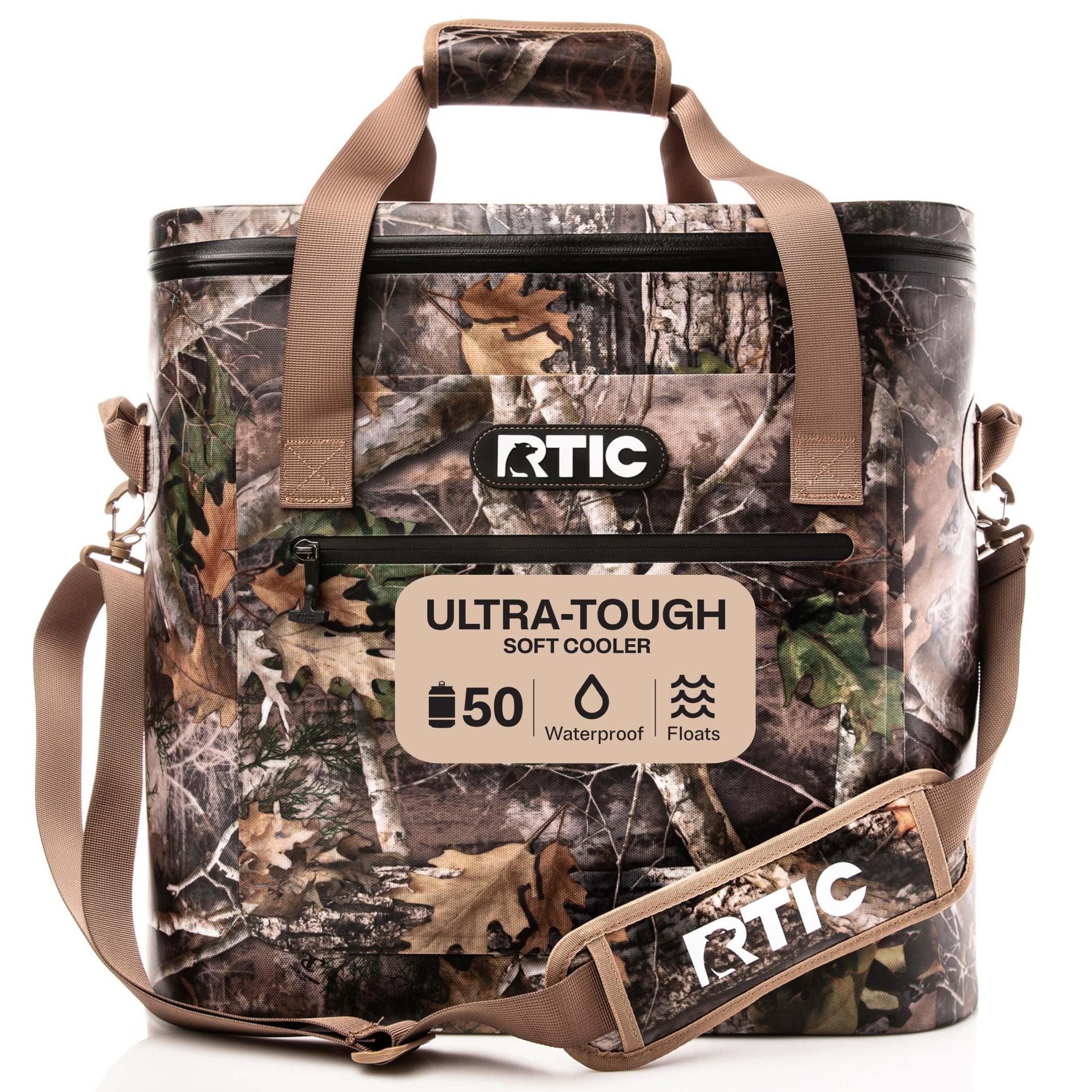 RTIC 50 Can Ultra-Tough Soft Cooler, 36.5 Qt, Leakproof Zipper, Kanati ...
