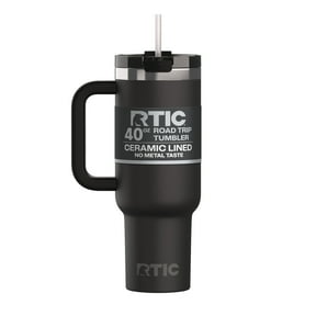 RTIC 40 oz Ceramic Lined Insulated Tumbler, Spill-Resistant Lid ...