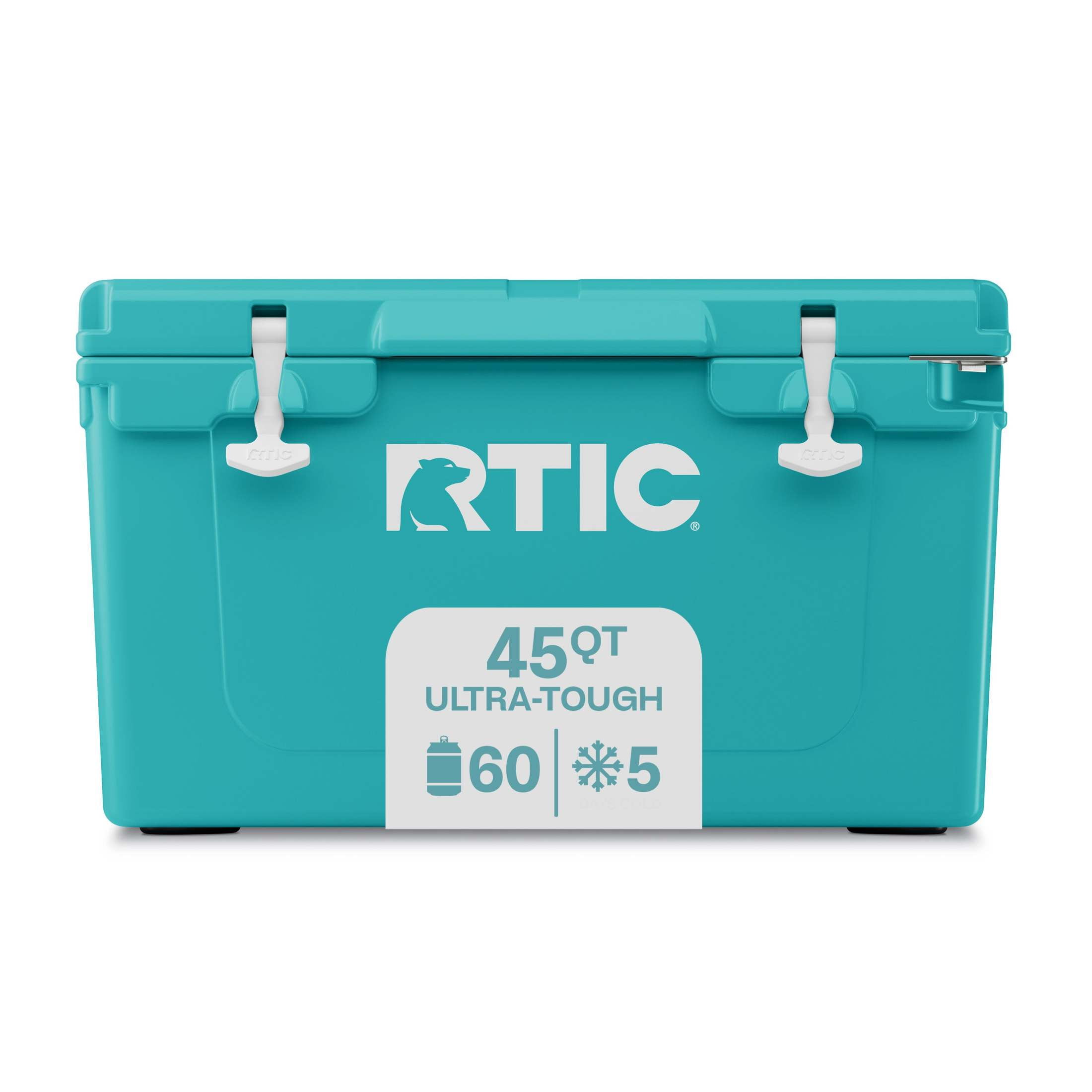 RTIC 45 QT Ultra-Tough Rotomolded Hard-Sided Ice Chest Cooler, Fits 60 ...