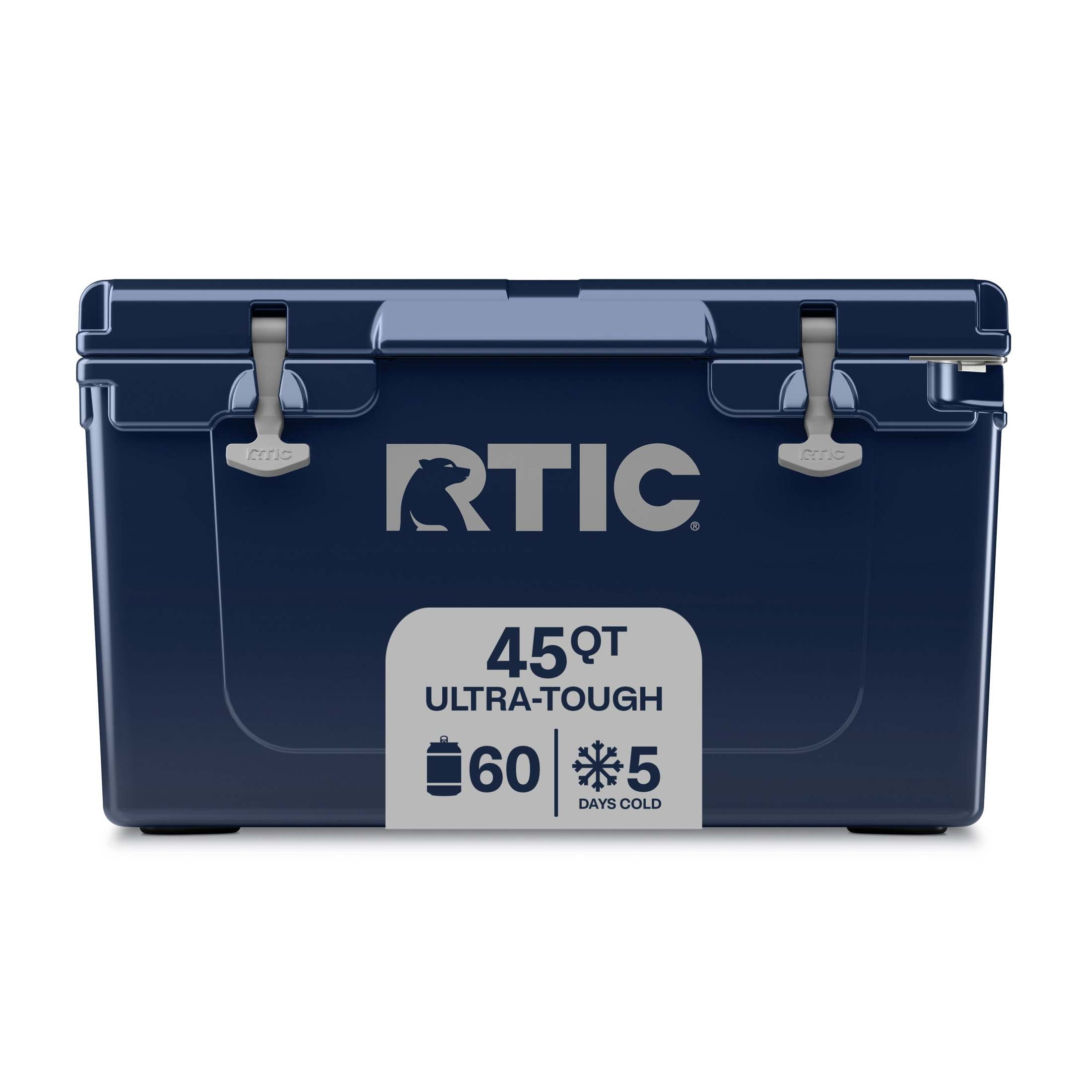 RTIC 45 QT Ultra-Tough Rotomolded Hard-Sided Ice Chest Cooler, Fits 60 ...