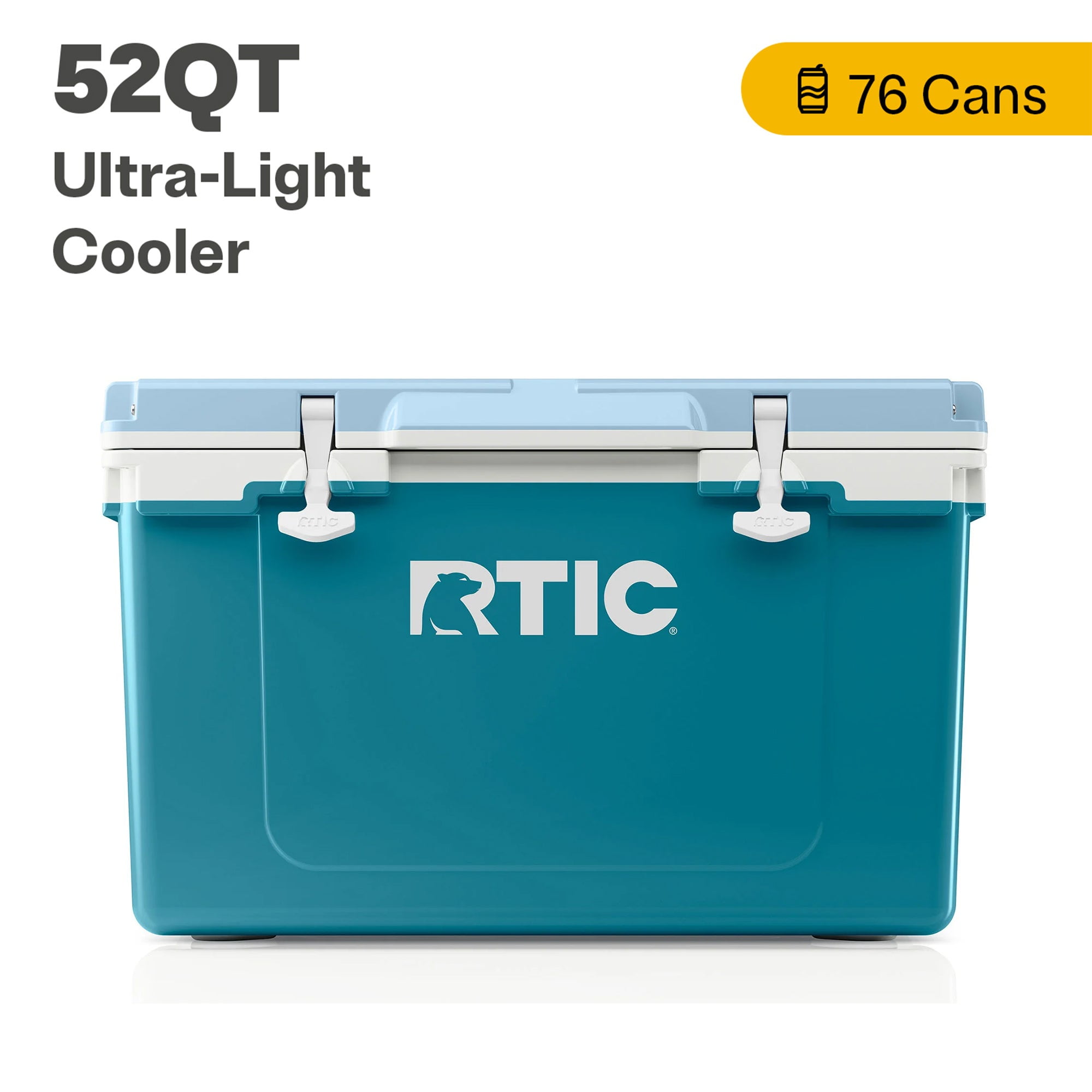 RTIC 52 QT Ultra-Light Hard-Sided Cooler, Large Performance, Fits 76 ...
