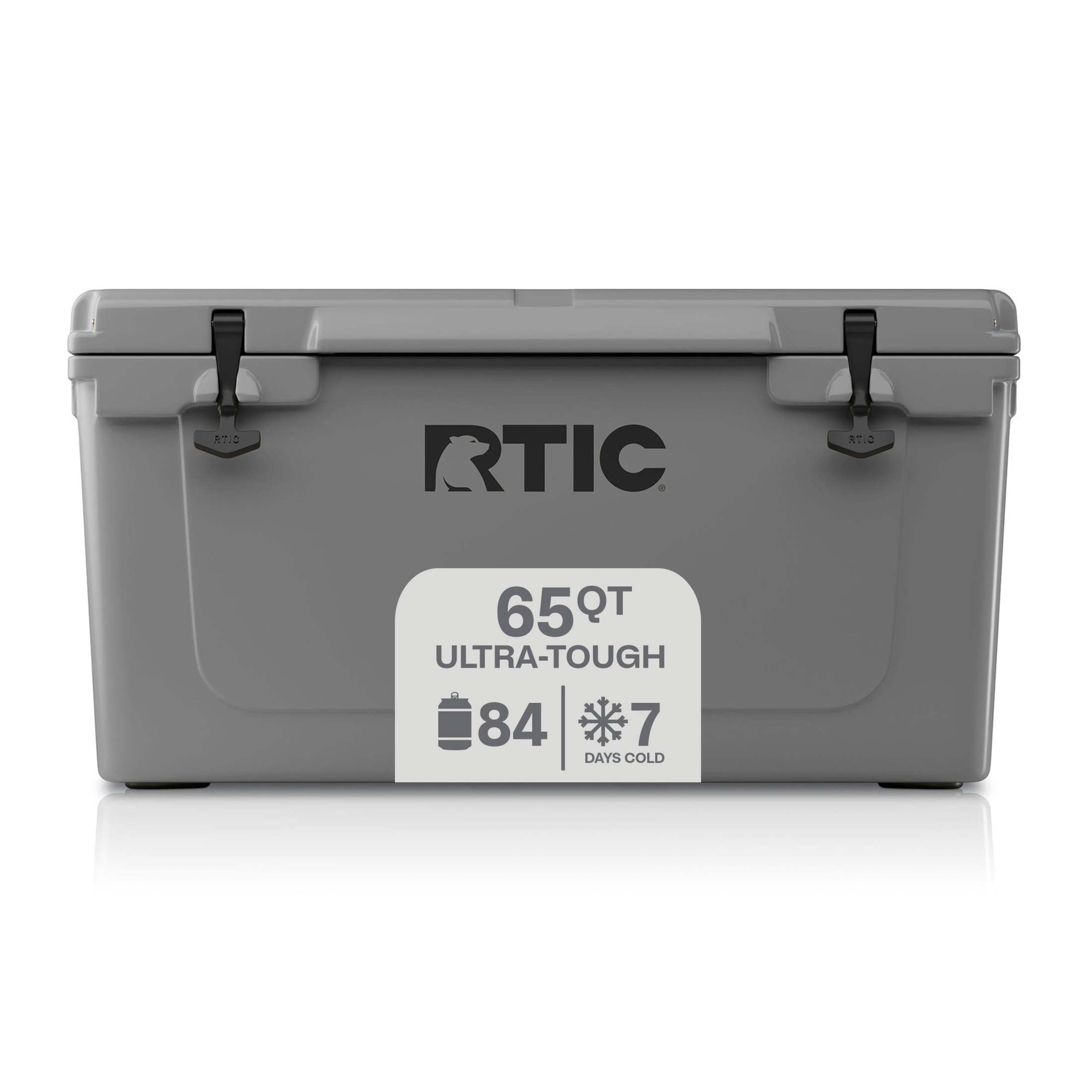 RTIC Large 65 QT Performance Cooler, Ultra-Tough Rotomolded, Fits 84 ...