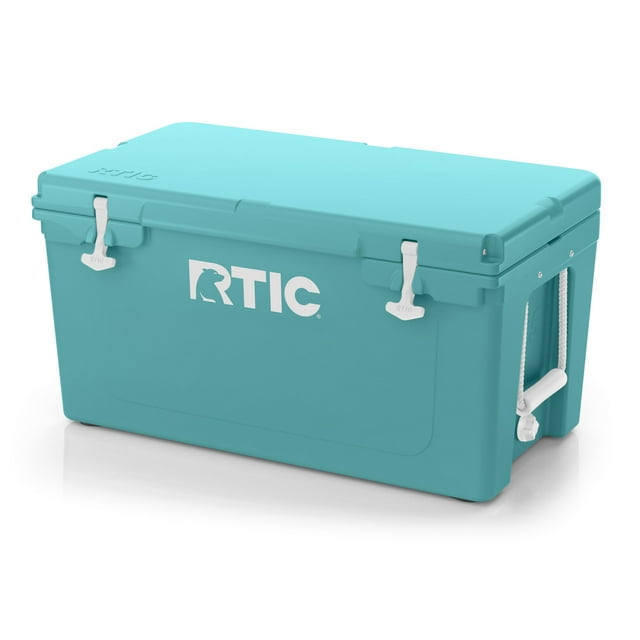 RTIC 65 QT Ultra-Tough Rotomolded Hard-Sided Ice Chest Cooler, Lagoon ...