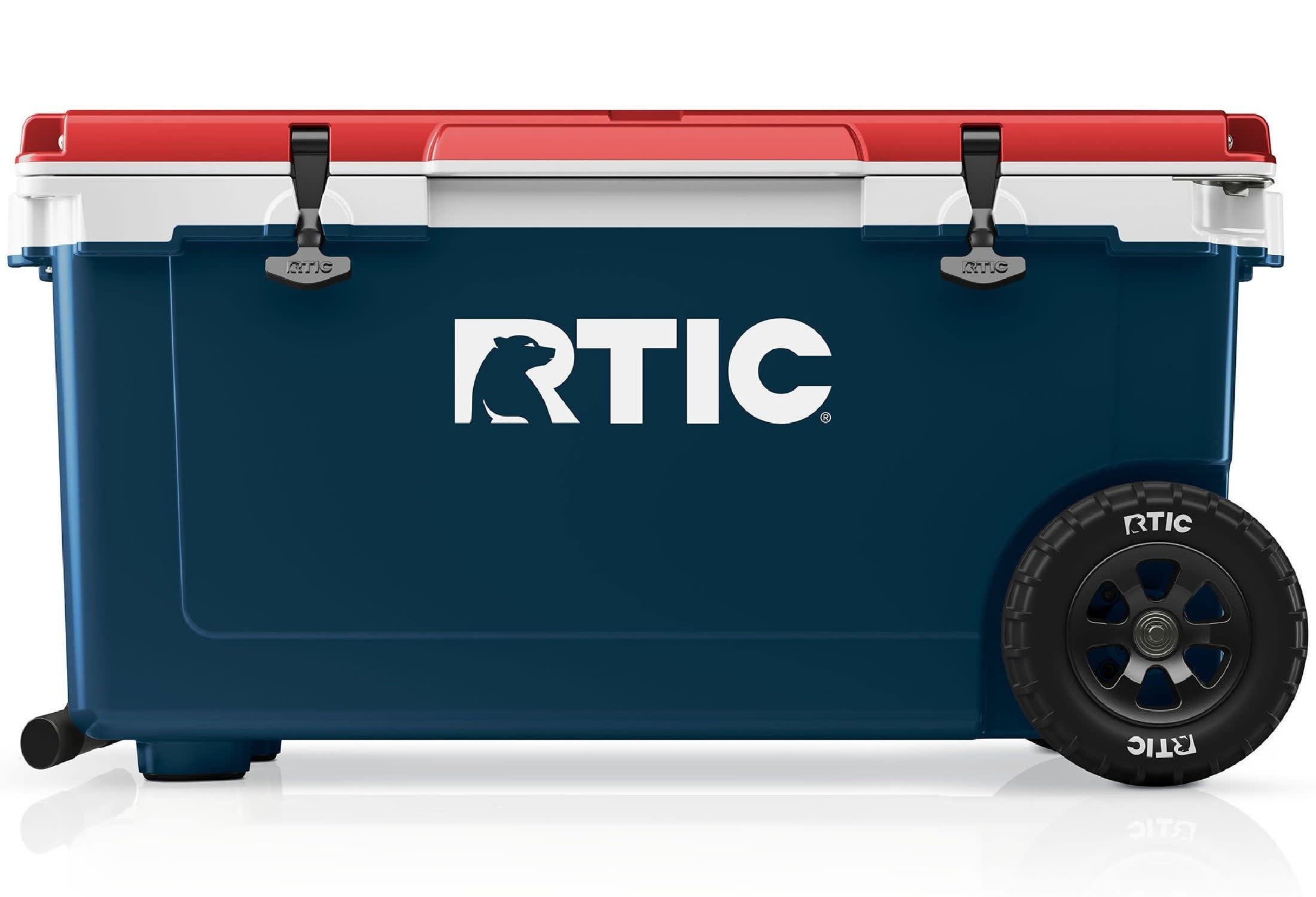 RTIC 72 QT Ultra-Light Wheeled Hard-Sided Ice Chest Cooler, Fits 96 ...
