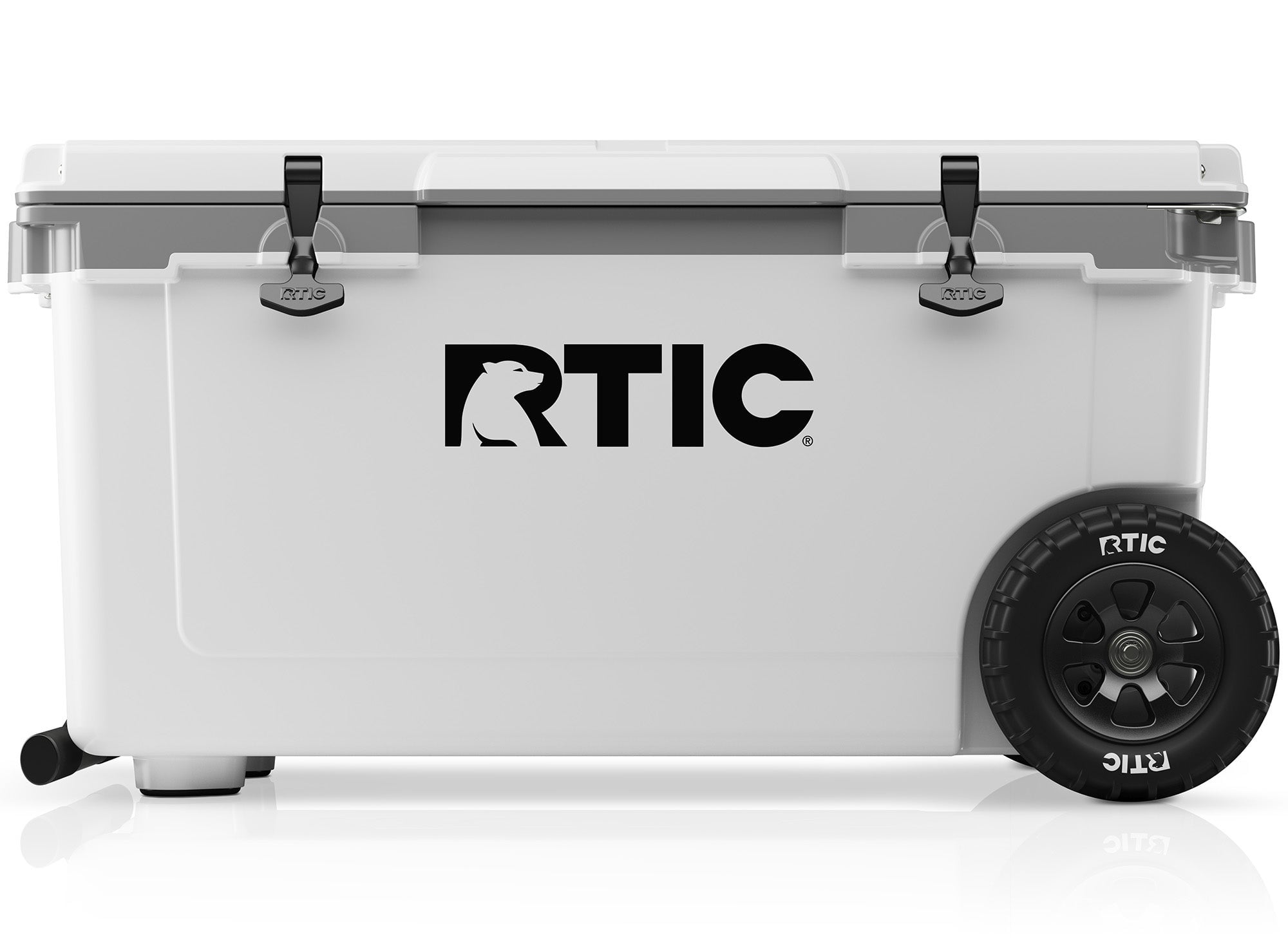 RTIC 72 QT Ultra-Light Wheeled Hard-Sided Ice Chest Cooler, White and ...