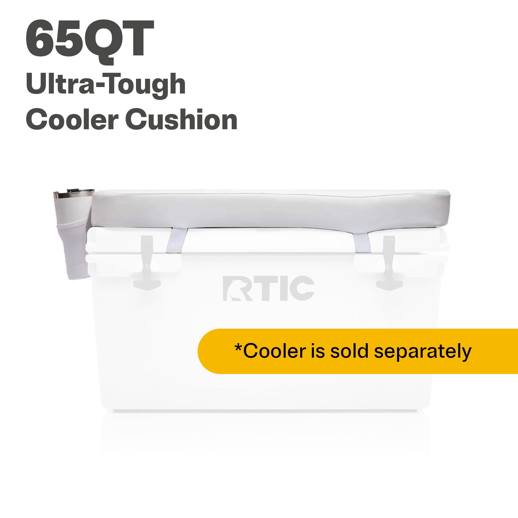 RTIC Marine Grade Vinyl Seat Cushion for Ultra-Tough Cooler with Cup ...