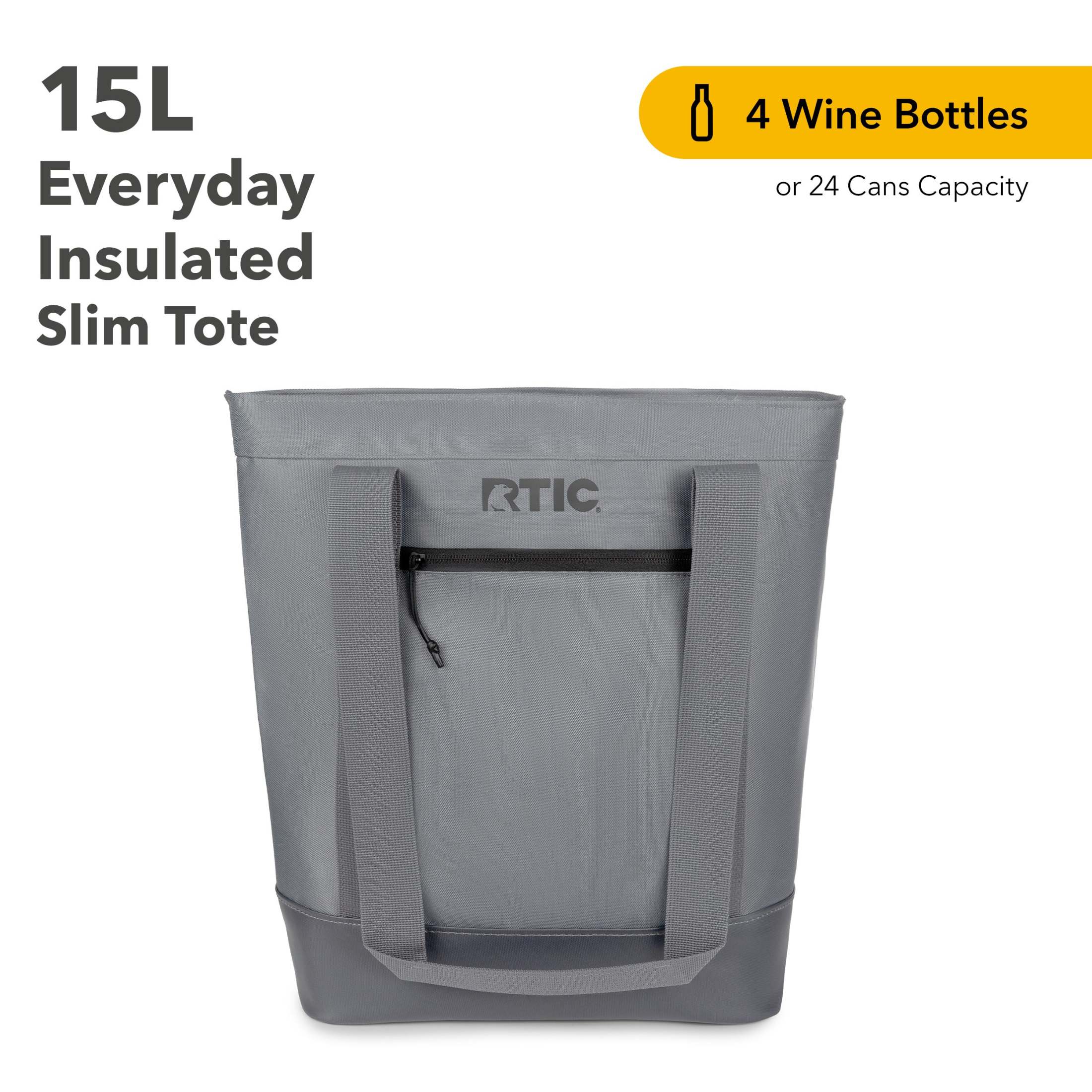RTIC Everyday Insulated Slim Tote Bag, 15 Ltr Cooler Bag, Leak-Free ...