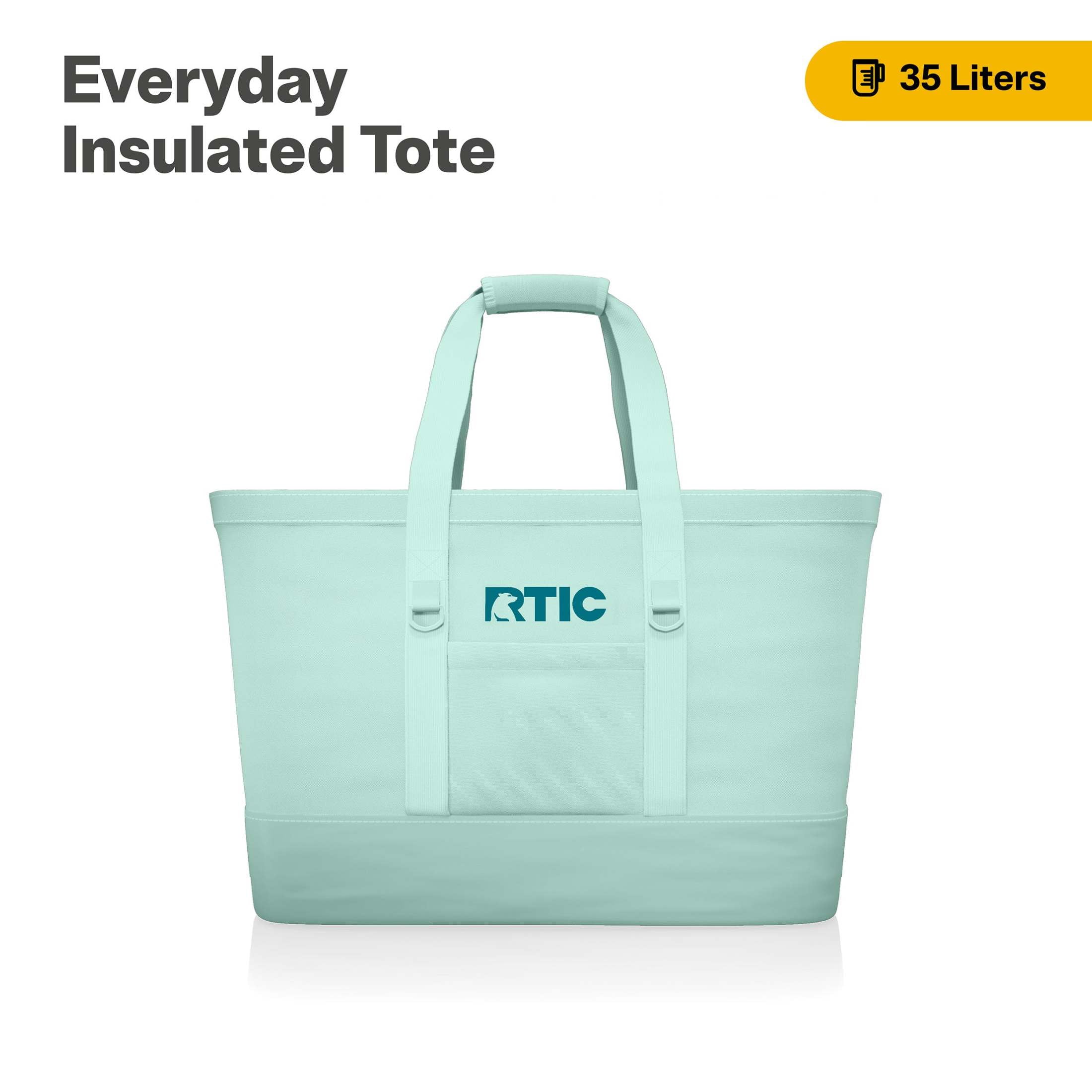 RTIC Everyday Insulated Tote, 36 Qt Soft Cooler Bag, Fits 58 Cans ...